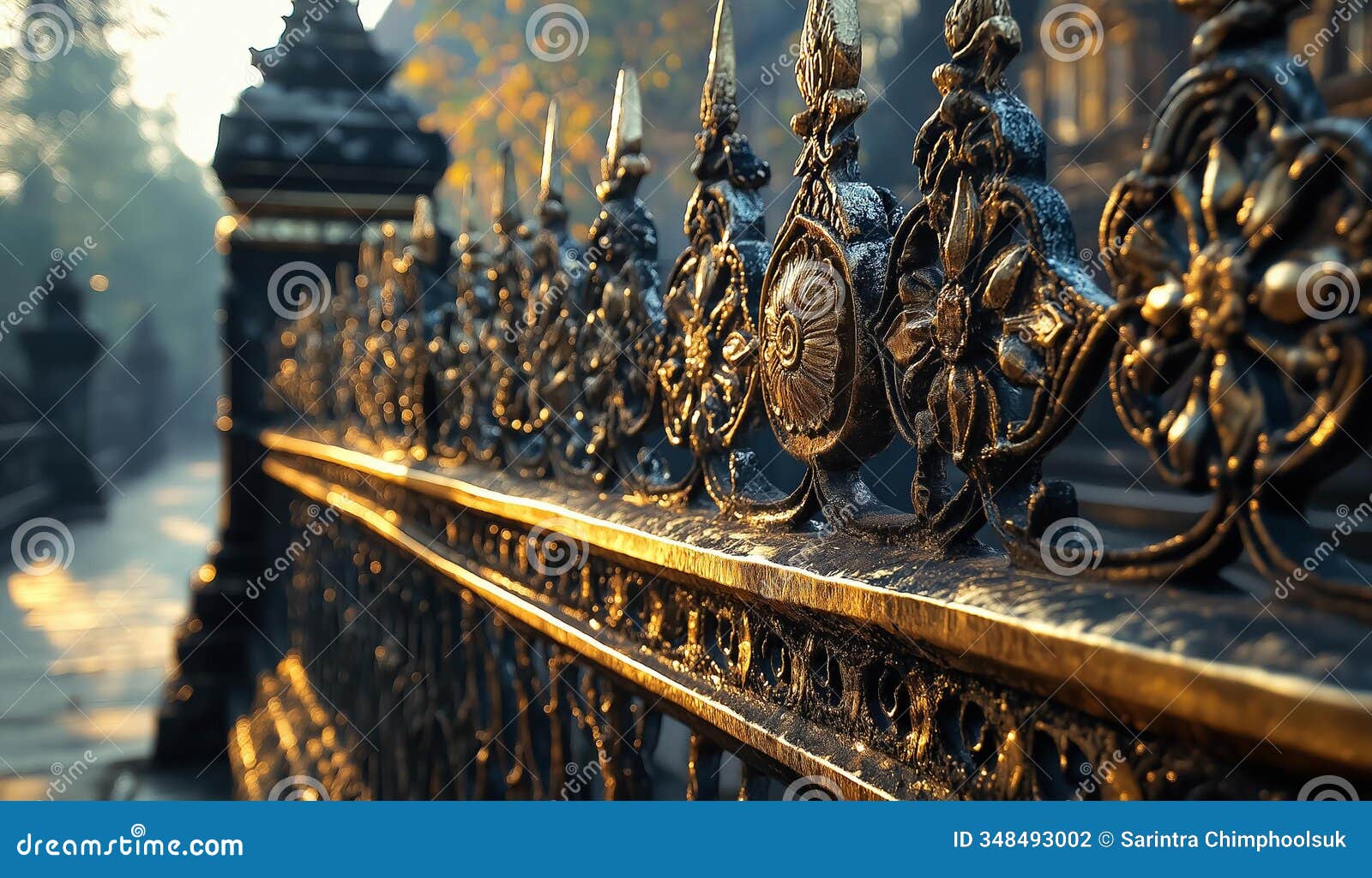 AI Generator Image of Iron Fence Pattern it S a Thai Pattern Stock ...