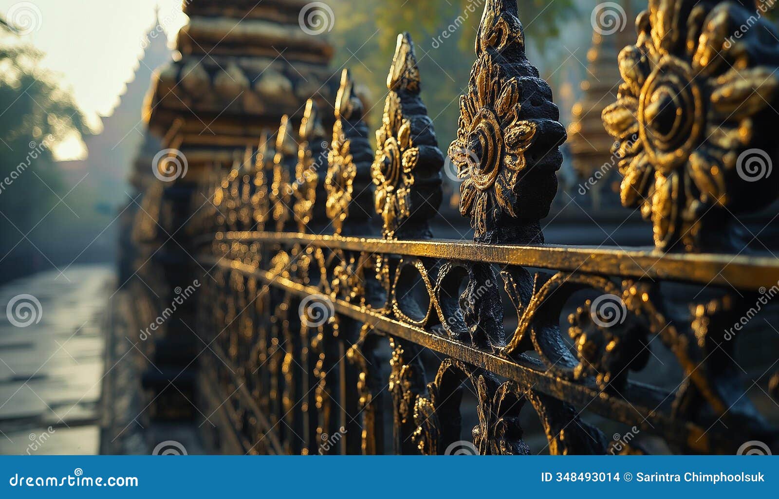 AI Generator Image of Iron Fence Pattern it S a Thai Pattern Stock ...