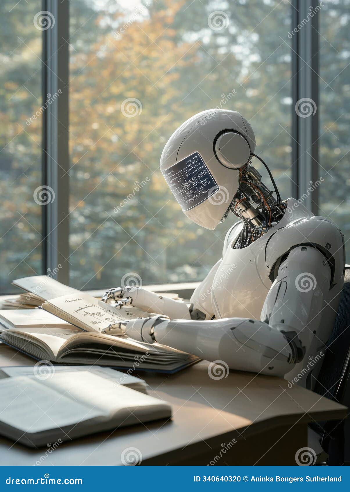 Ai Getting Smarter by the Day, a Android Studying Stock Illustration ...
