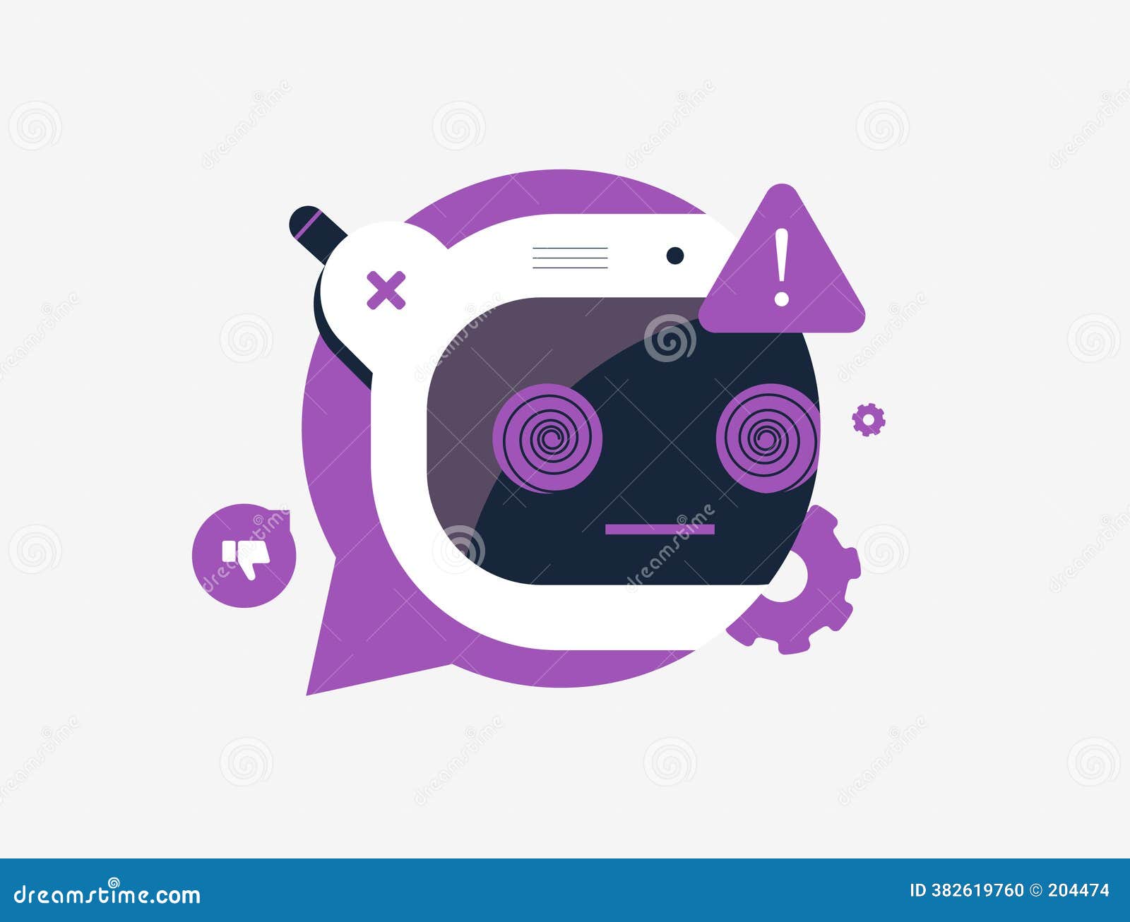 AI Hallucination Concept Featuring LLM Misinterpretation, Ai Misinformation, Errors In Big Data ...