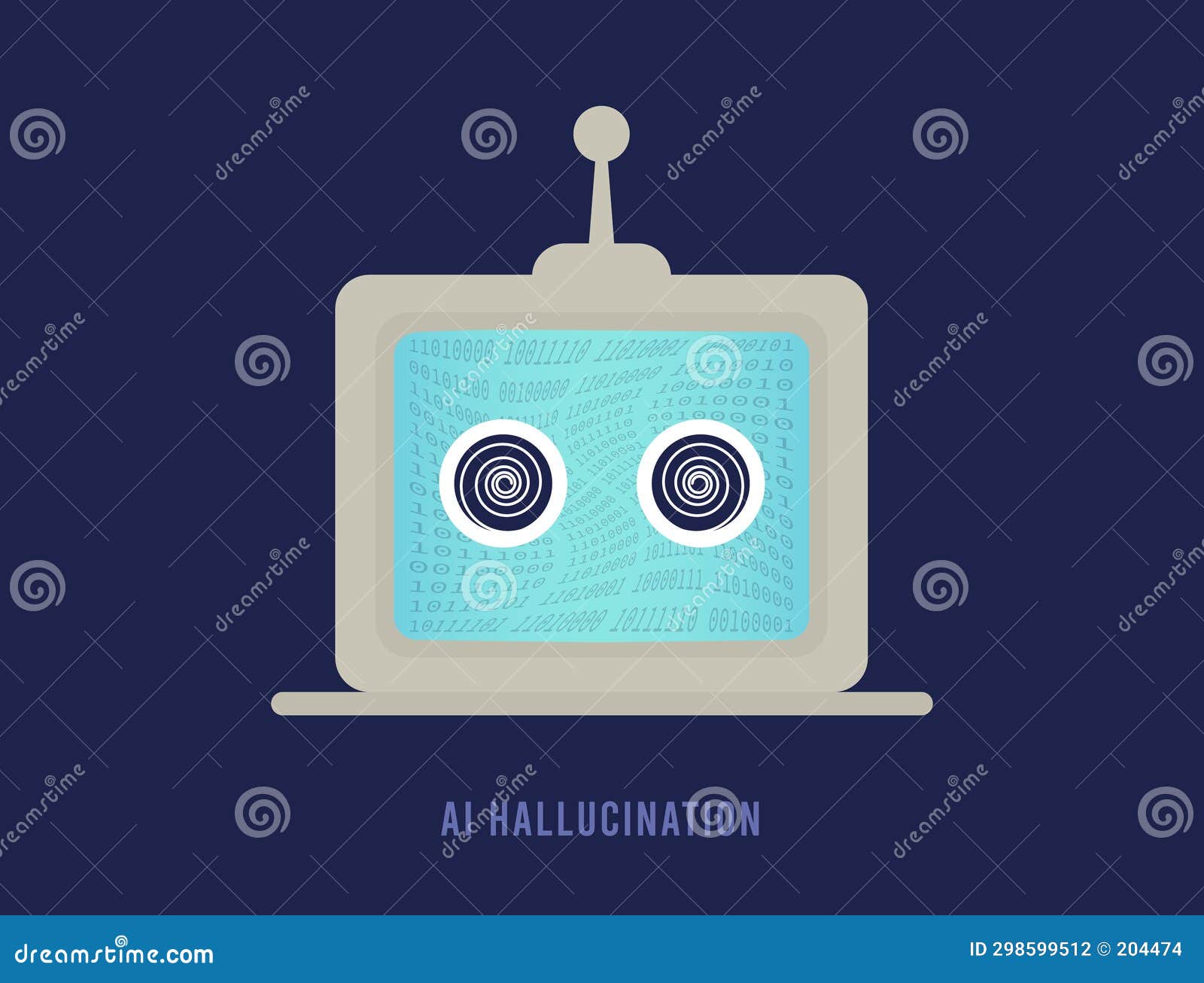 AI Hallucination Concept. LLM Large Language Model Misinterprets Things ...