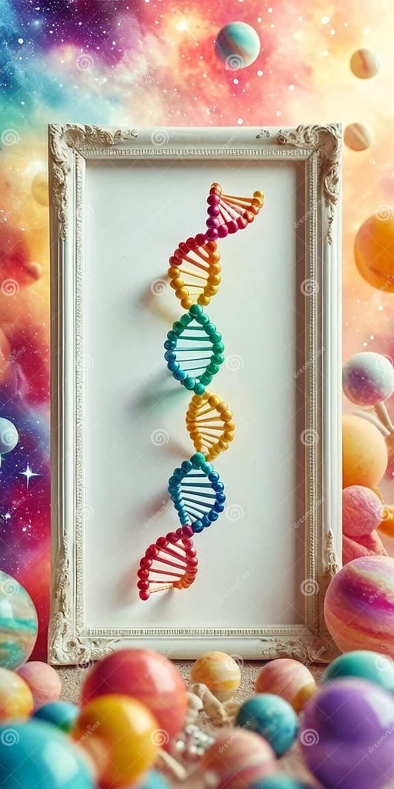 Frame with dna stock illustration. Illustration of decorate - 330520254