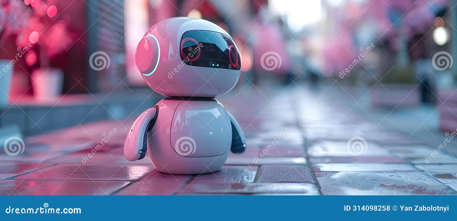 AI Helper Bot Engages in Modern Customer Support. Concept AI Bot ...