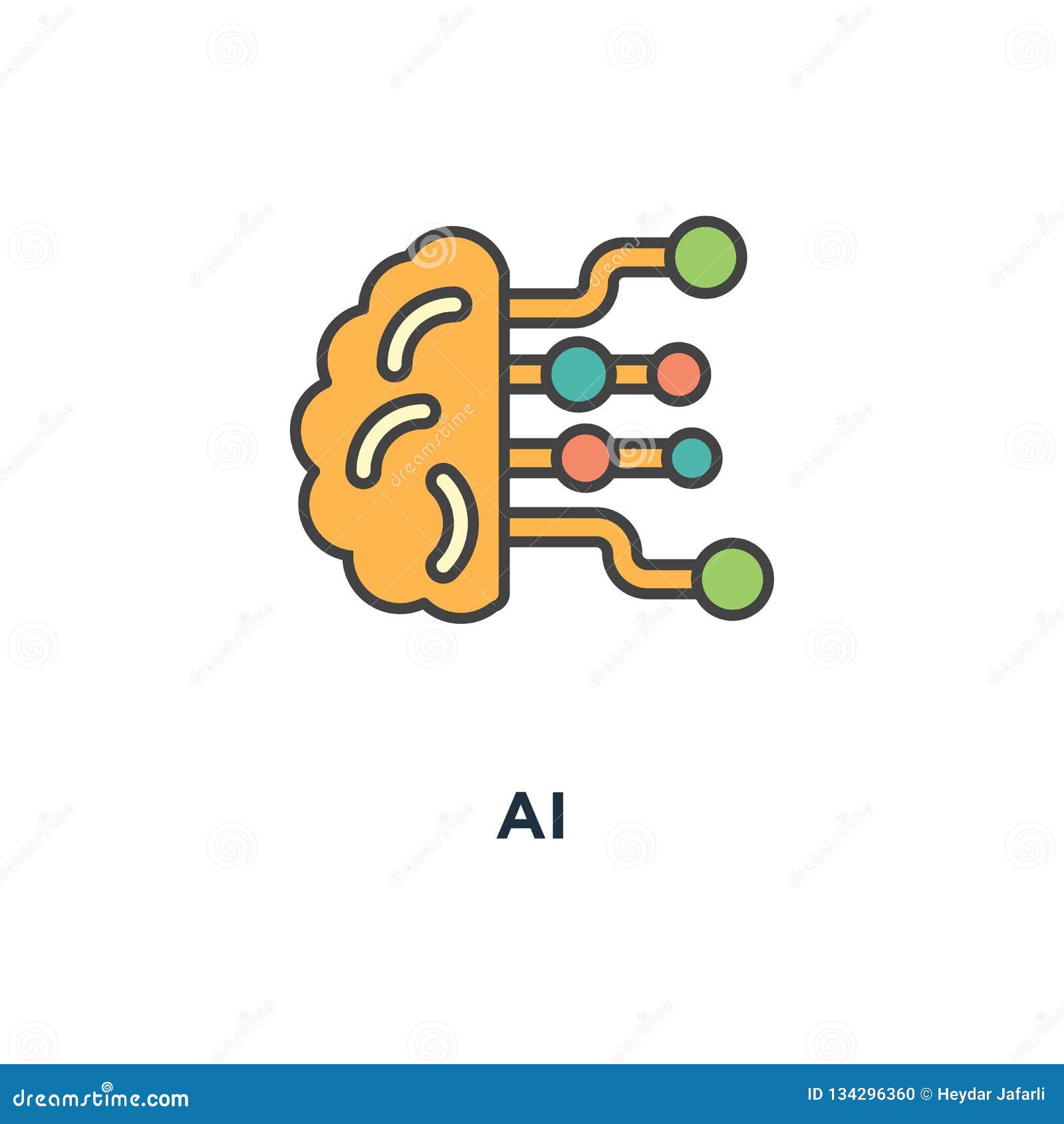 Ai Icon. Artificial Intelligence Concept Symbol Design, Brain with ... Ai Icon. Artificial Intelligence Concept Symbol Design, Brain with ...