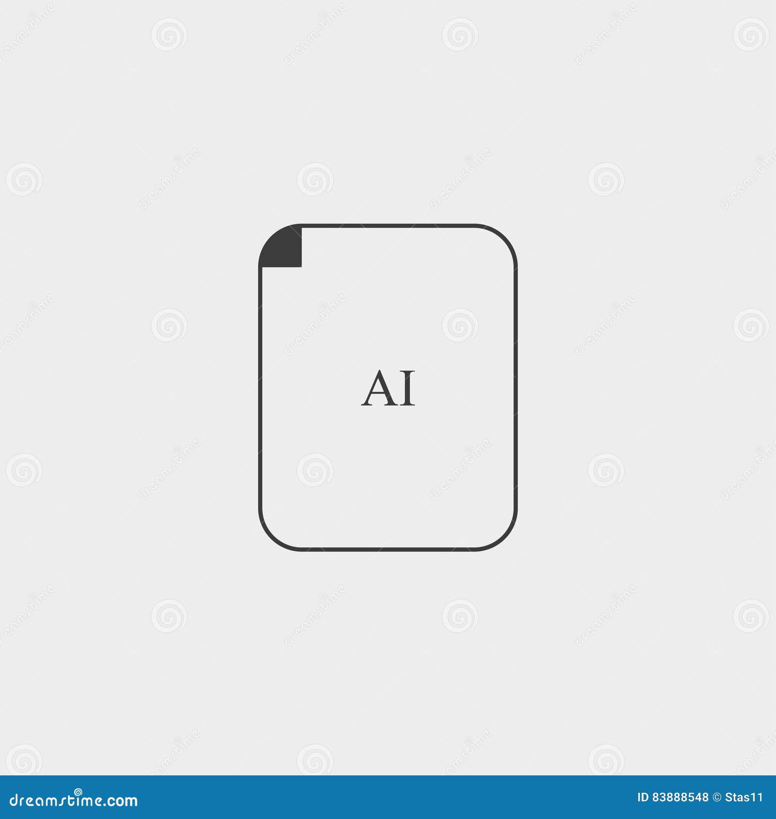 AI Icon in Black Color. Vector Illustration Eps10 Stock Vector ...