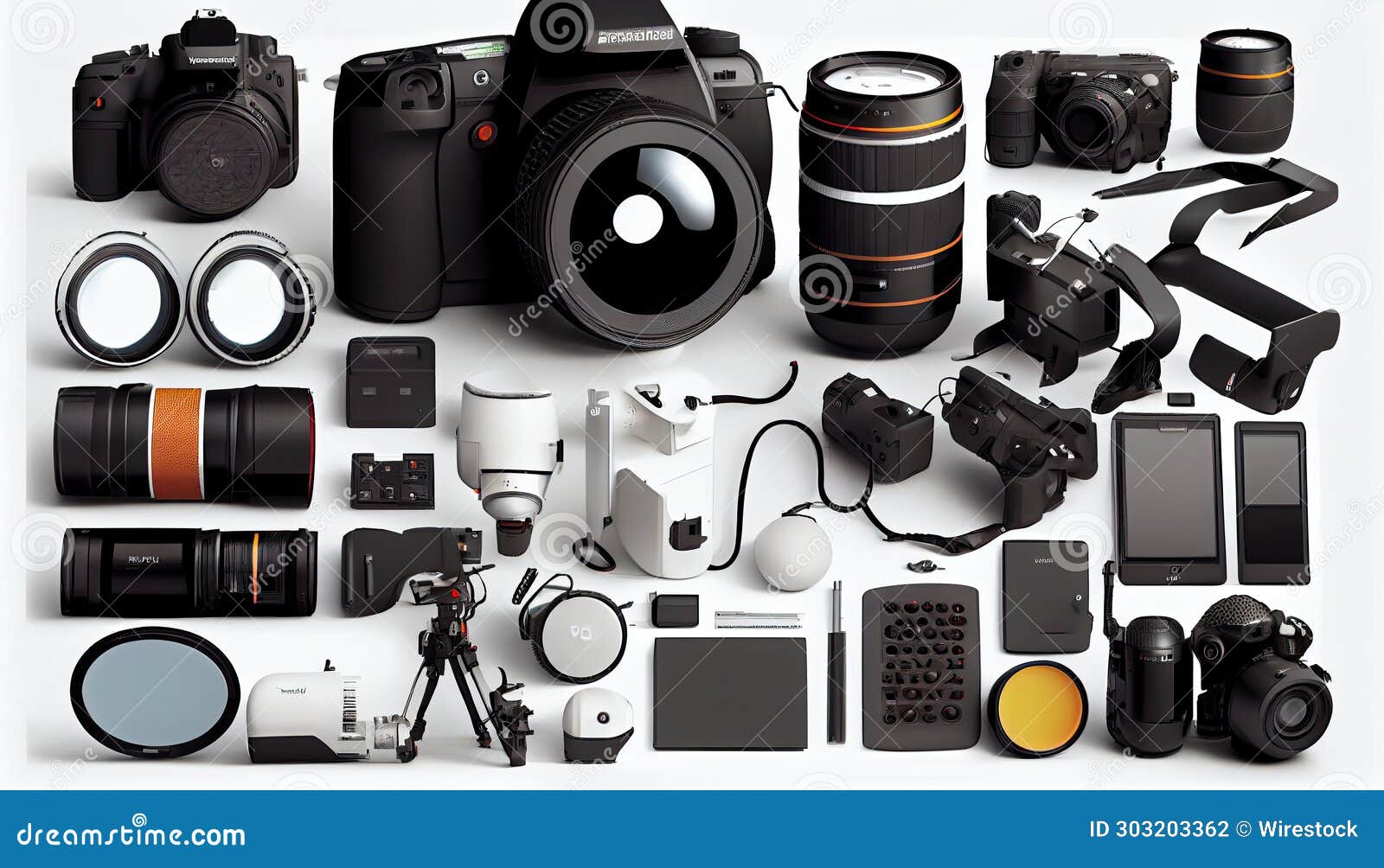 An AI Illustration of a Bunch of Different Types of Electronic ...