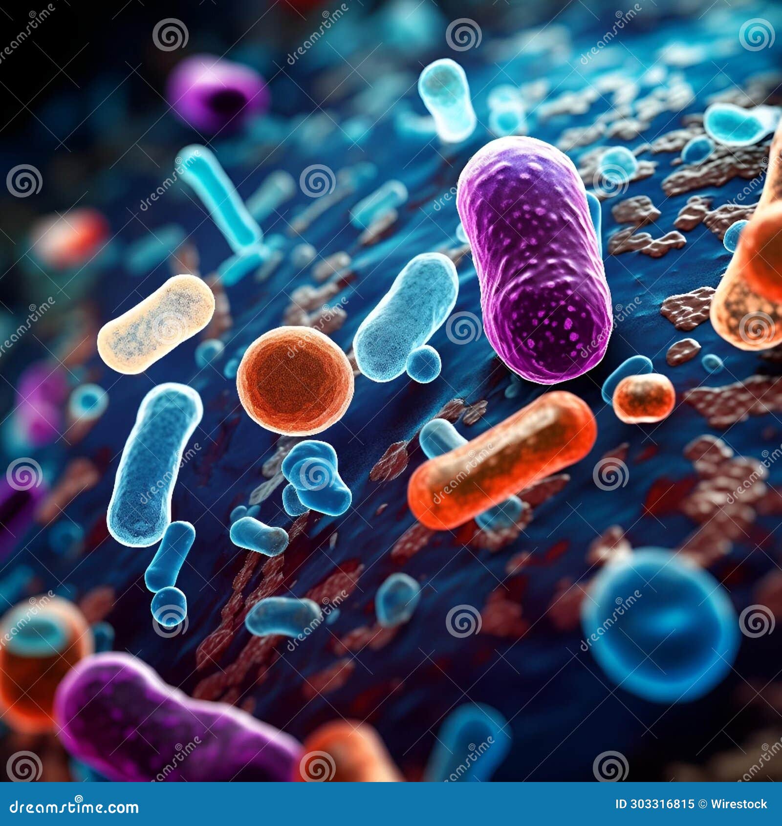 AI Illustration of a Colored Egg Cell Containing a Variety of Different ...