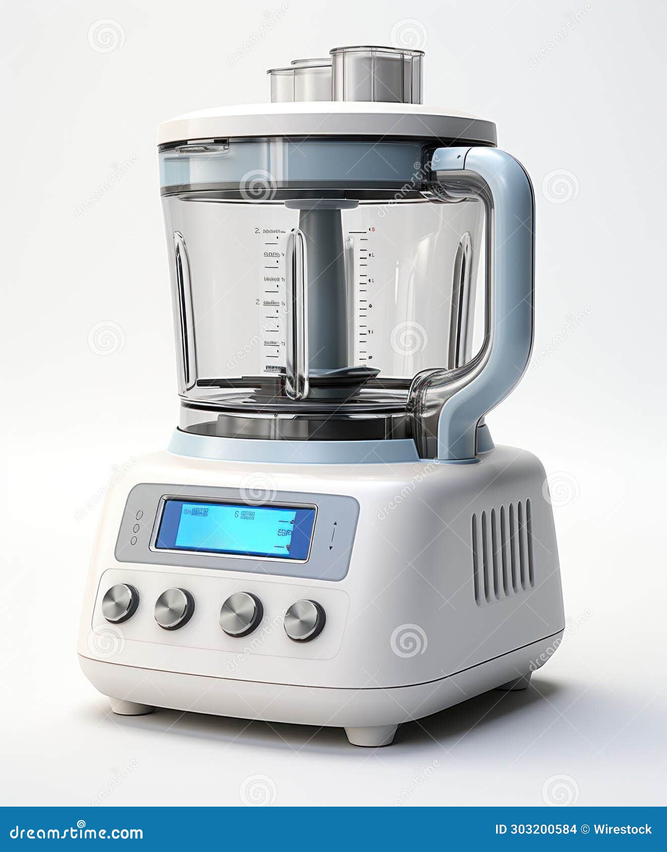 AI Illustration of an Electric Blender Against a White Background Stock ...