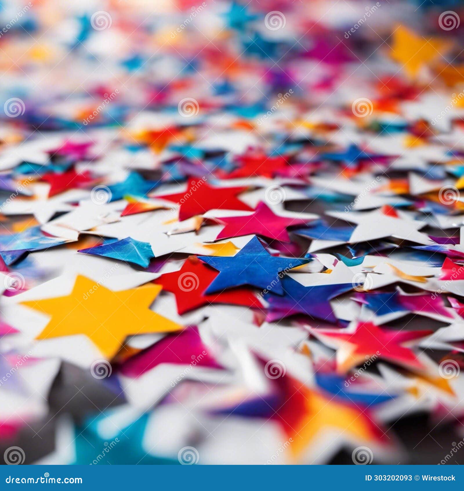 An AI Illustration of a Lot of Different Colored Stars on Top of a ...