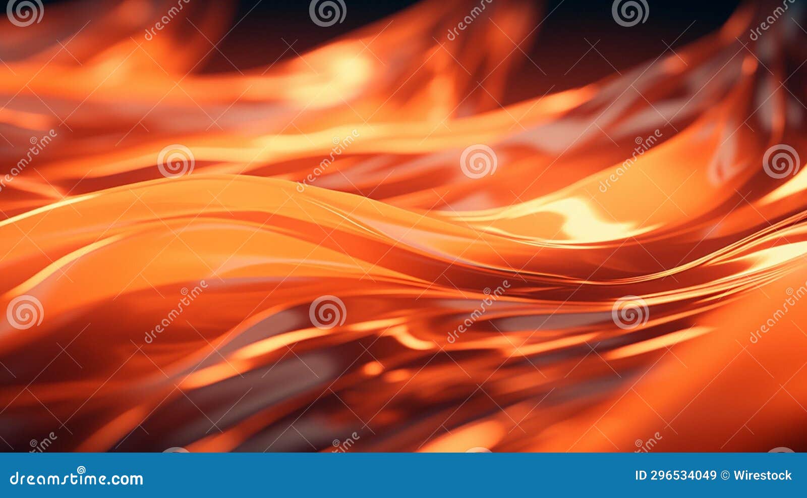 AI Illustration of a Mix of Dynamic Fire and Water Elements, Creating ...