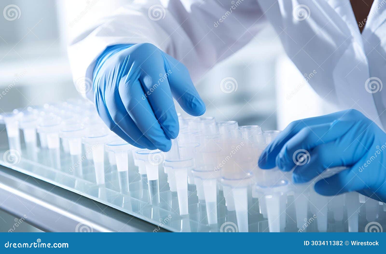 AI Illustration of a Professional Scientist Wearing a White Lab Coat ...