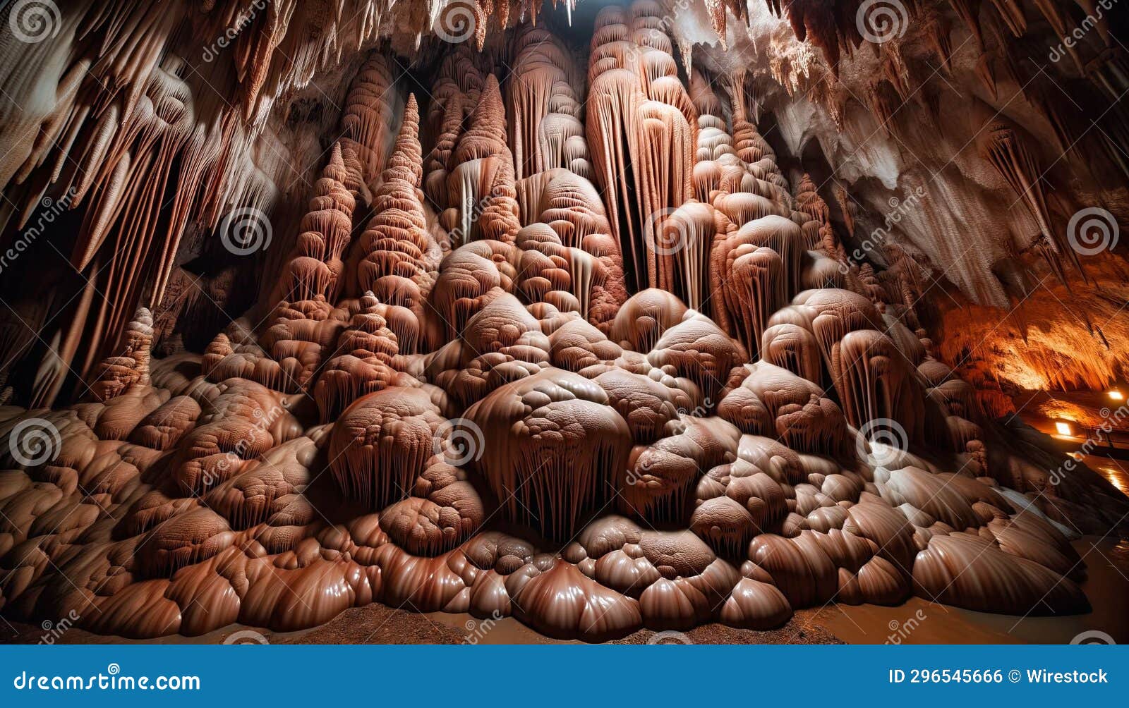 AI Illustration of an Underground Cave Made of Chocolate Stock Illustration - Illustration of ...