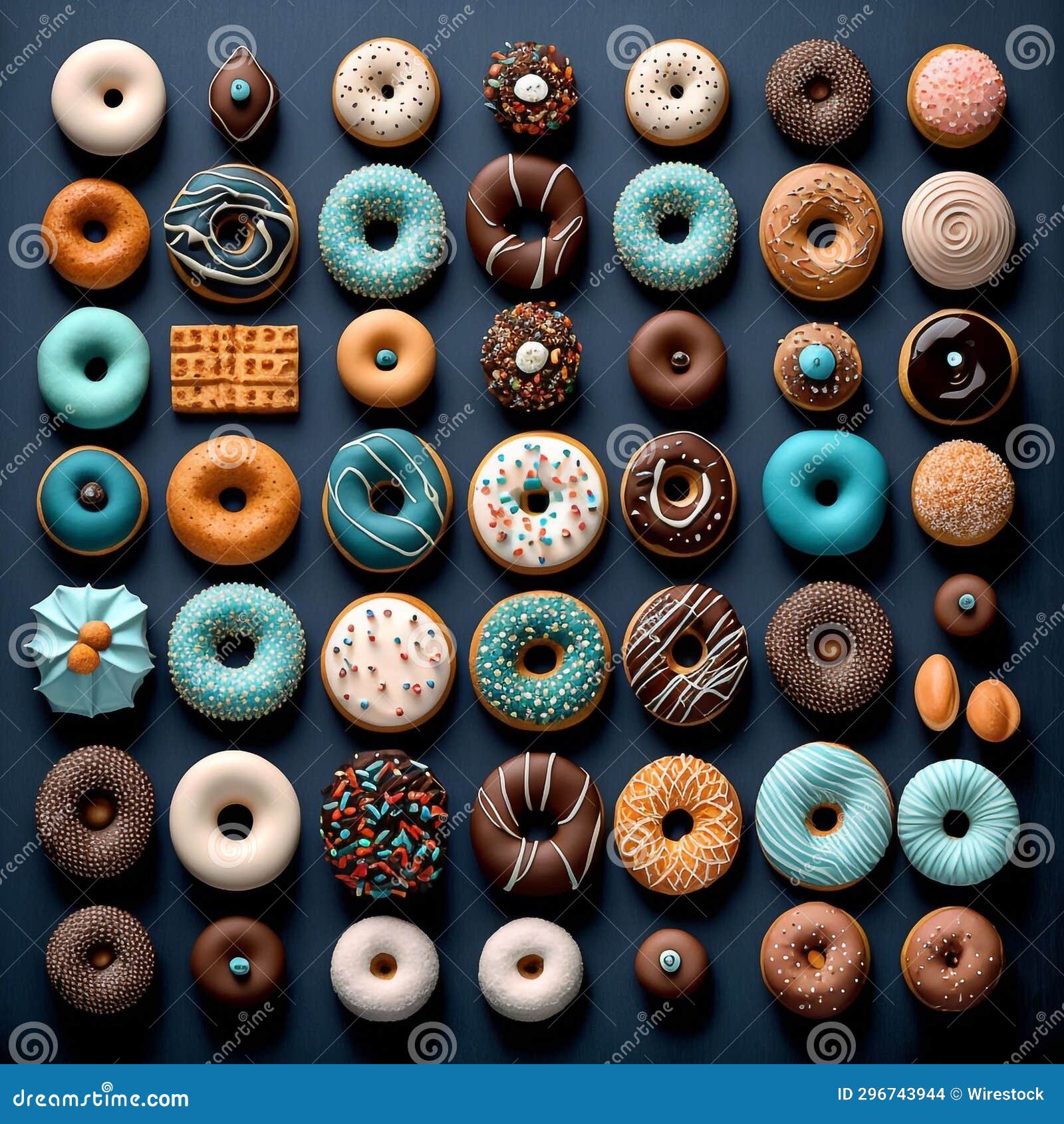 AI Generated All Types of Donuts Editorial Stock Image - Illustration ...
