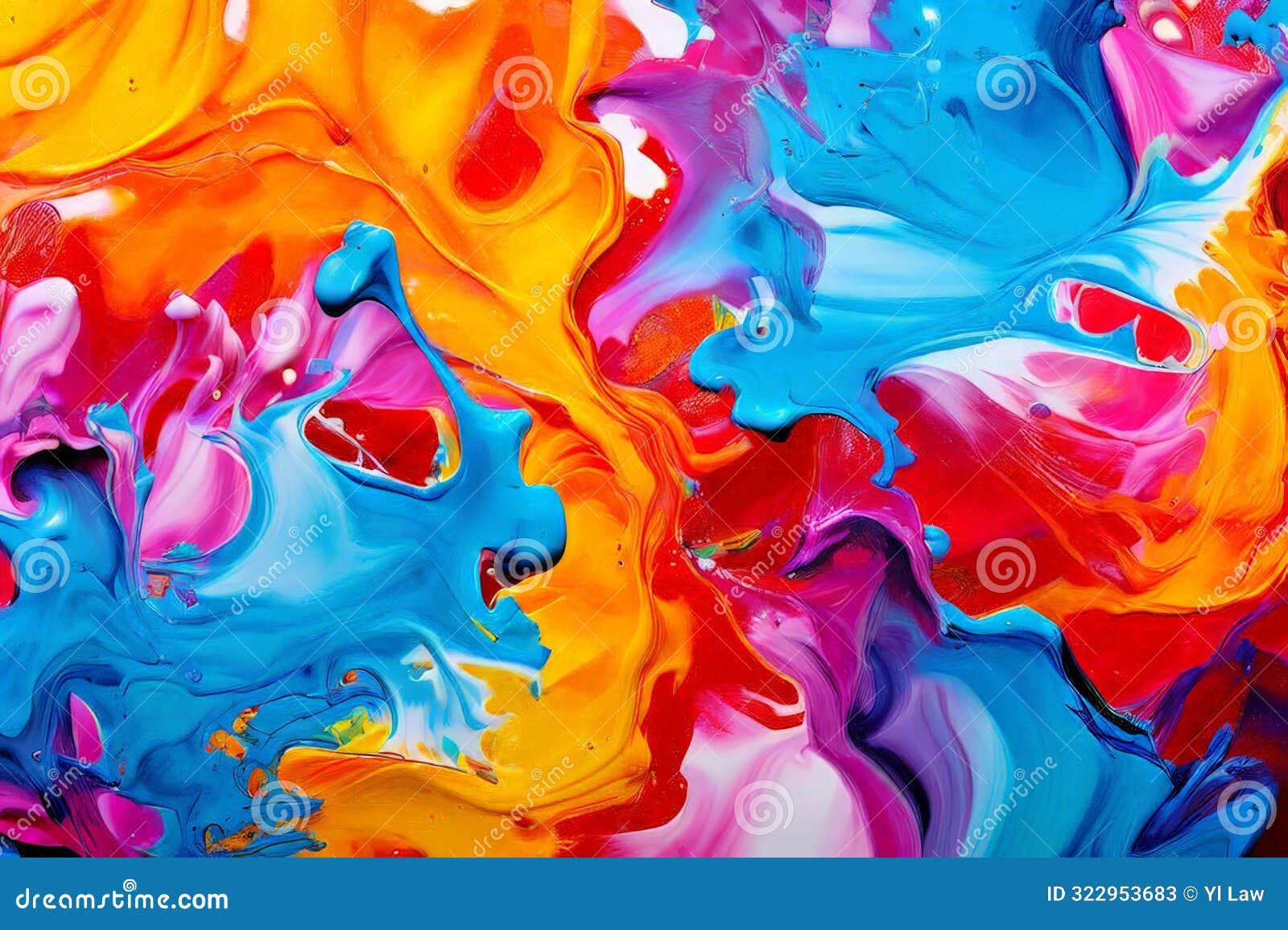 AI Image Generator, Abstract Acrylic Paint Texture, Background ...