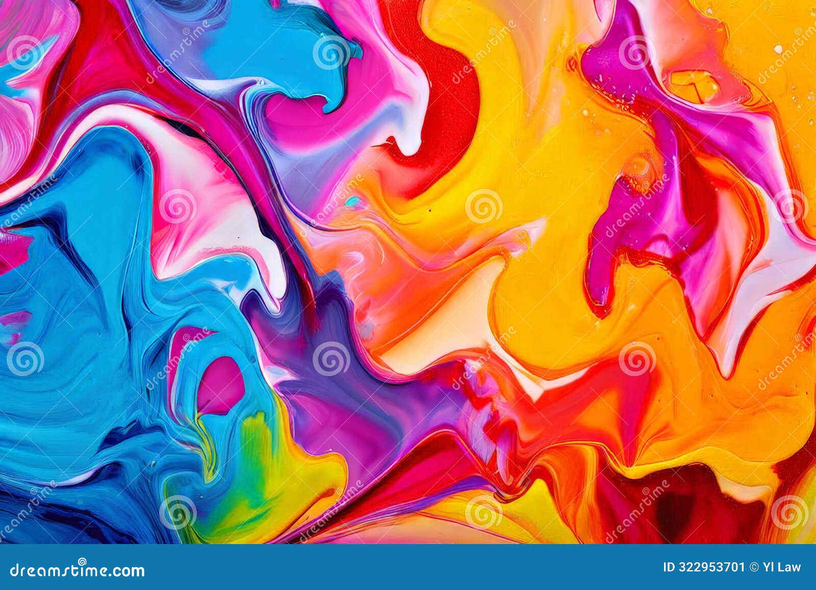 AI Image Generator, Abstract Acrylic Paint Texture, Background Stock ...