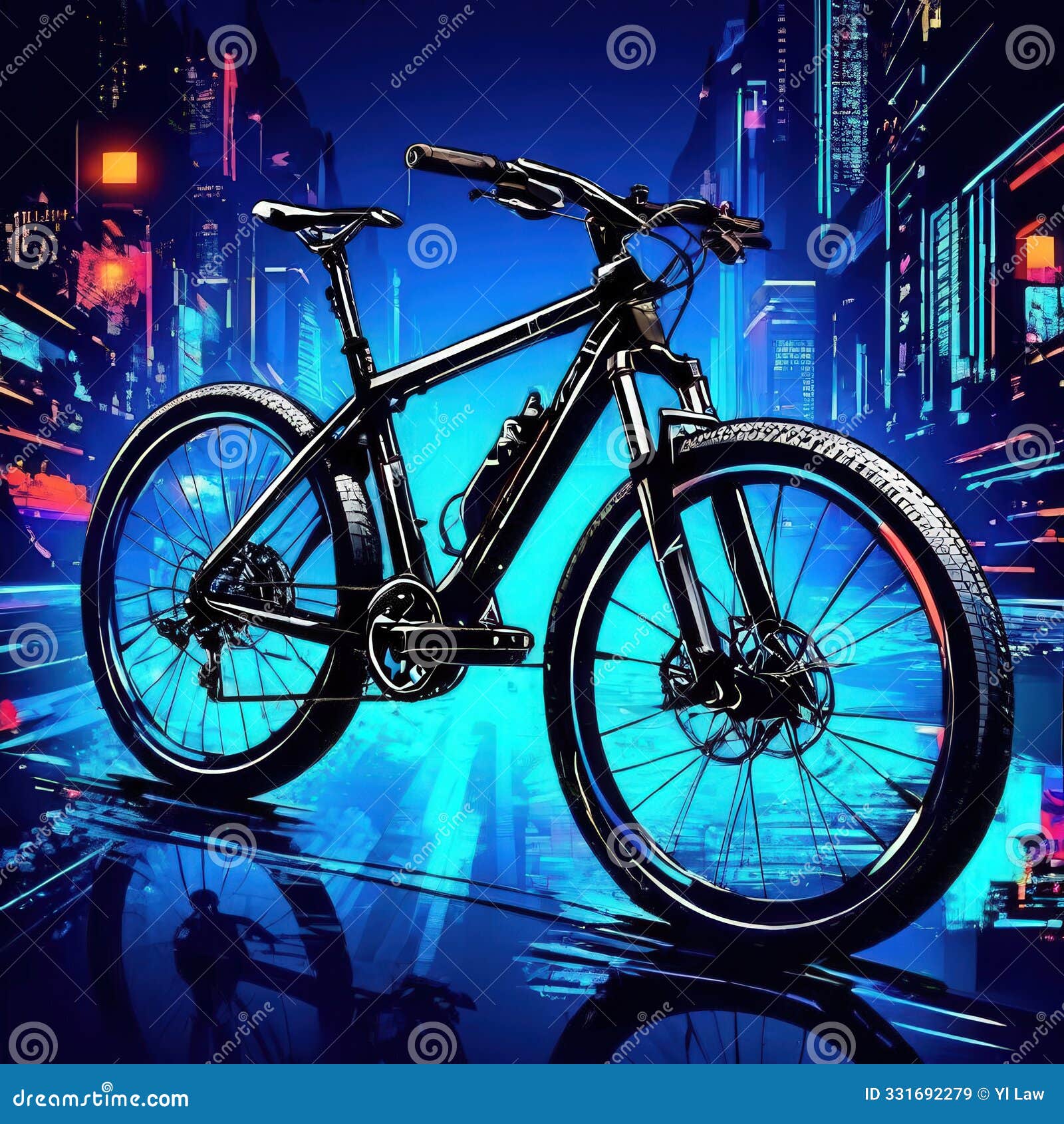 The AI Image Generator, Bicycle on a Country Road Editorial Stock Image ...