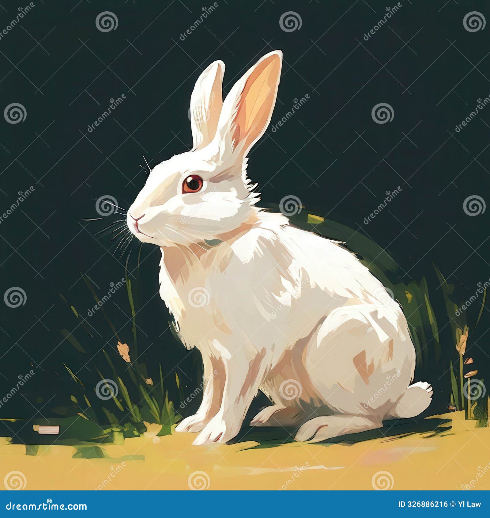The AI Image Generator, Brown Rabbit in Isolation Editorial Photo ...
