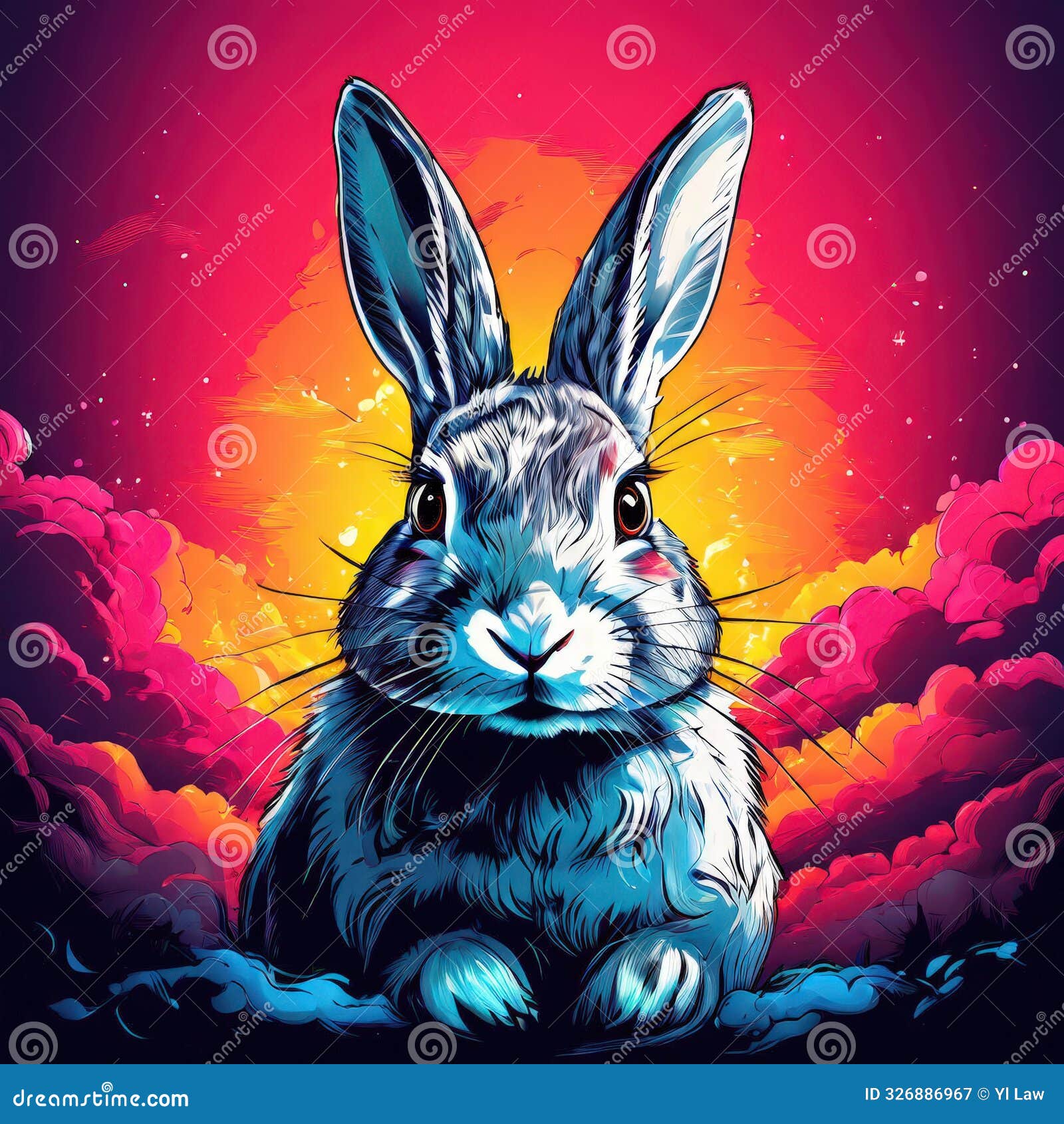 The AI Image Generator, Brown Rabbit in Isolation Editorial Photography ...