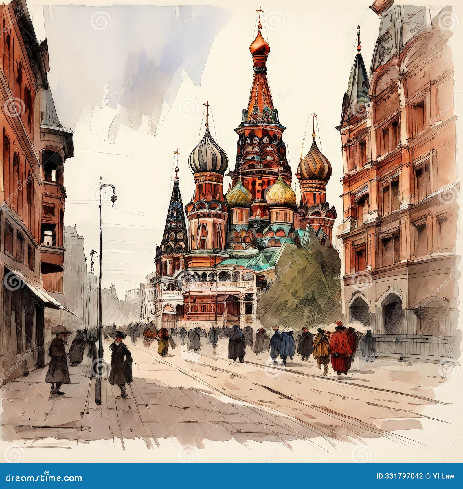 The AI Image Generator, Colorful Onion Domes in Red Square, Moscow ...