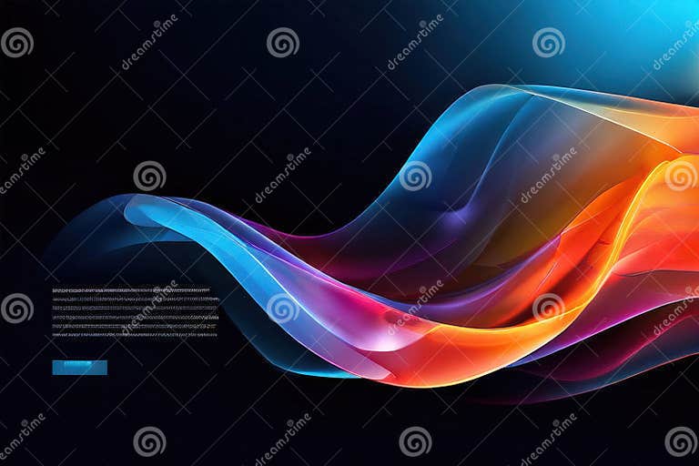 The AI Image Generator, 3d Rendering of a Multi Colored Flowing ...