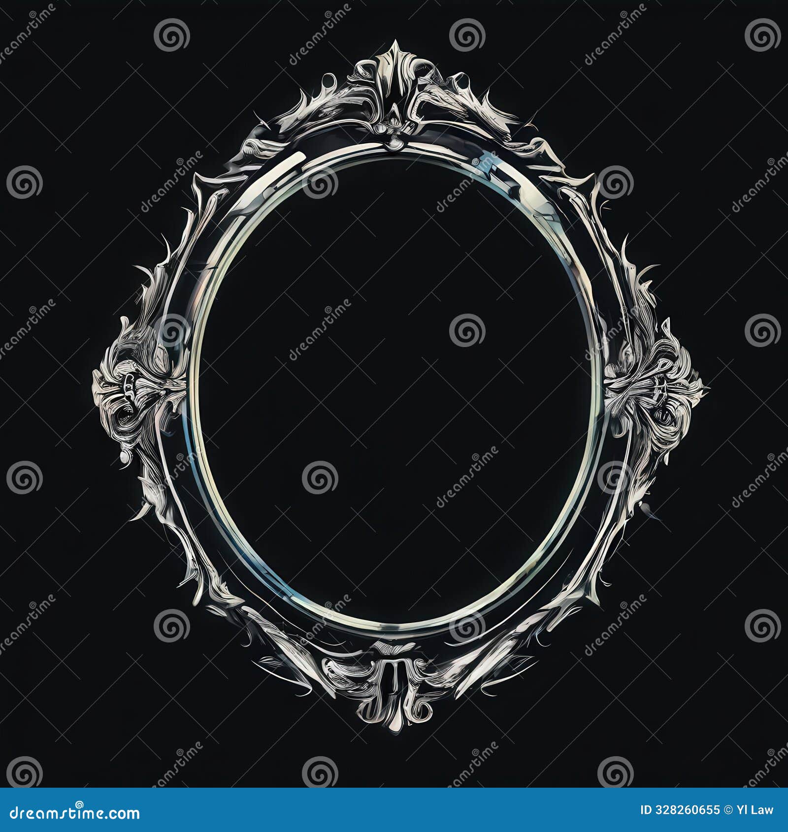 The AI Image Generator, Dramatic Gothic Frame with Intricate Ornamental ...