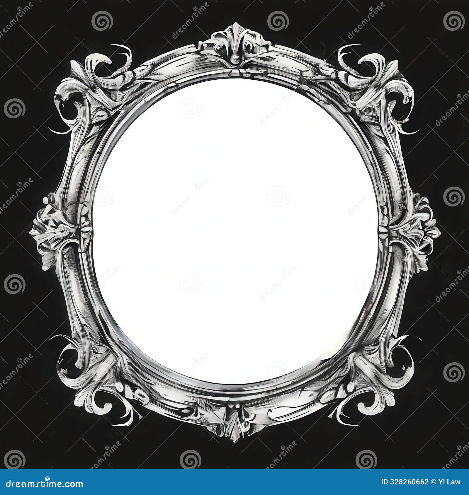 The AI Image Generator, Dramatic Gothic Frame with Intricate Ornamental ...