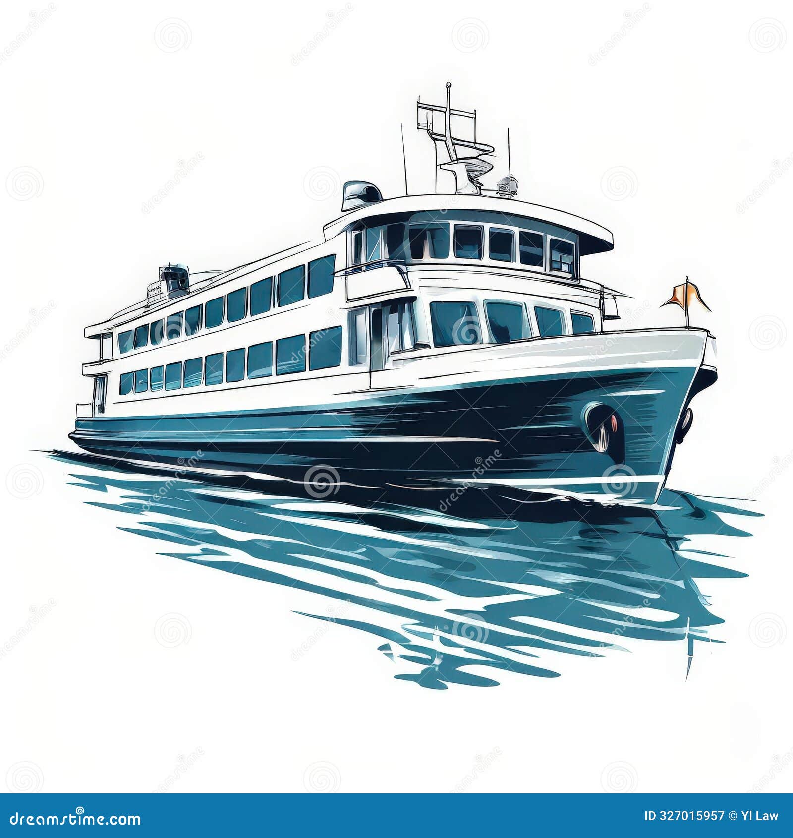 The AI Image Generator, Fast Passenger Ship Stock Illustration ...