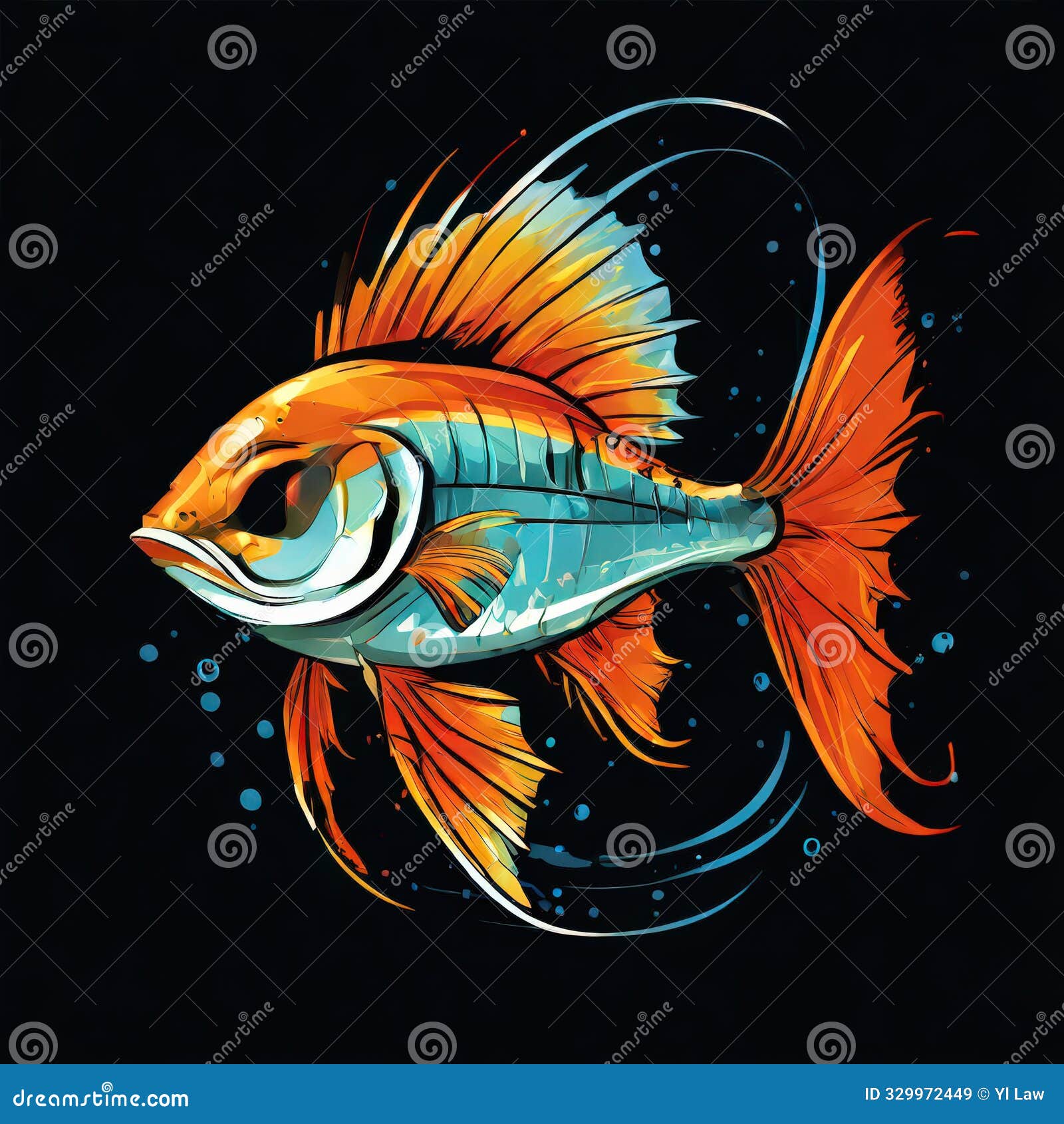 The AI Image Generator, Fish in Aquarium Editorial Stock Image - Image ...