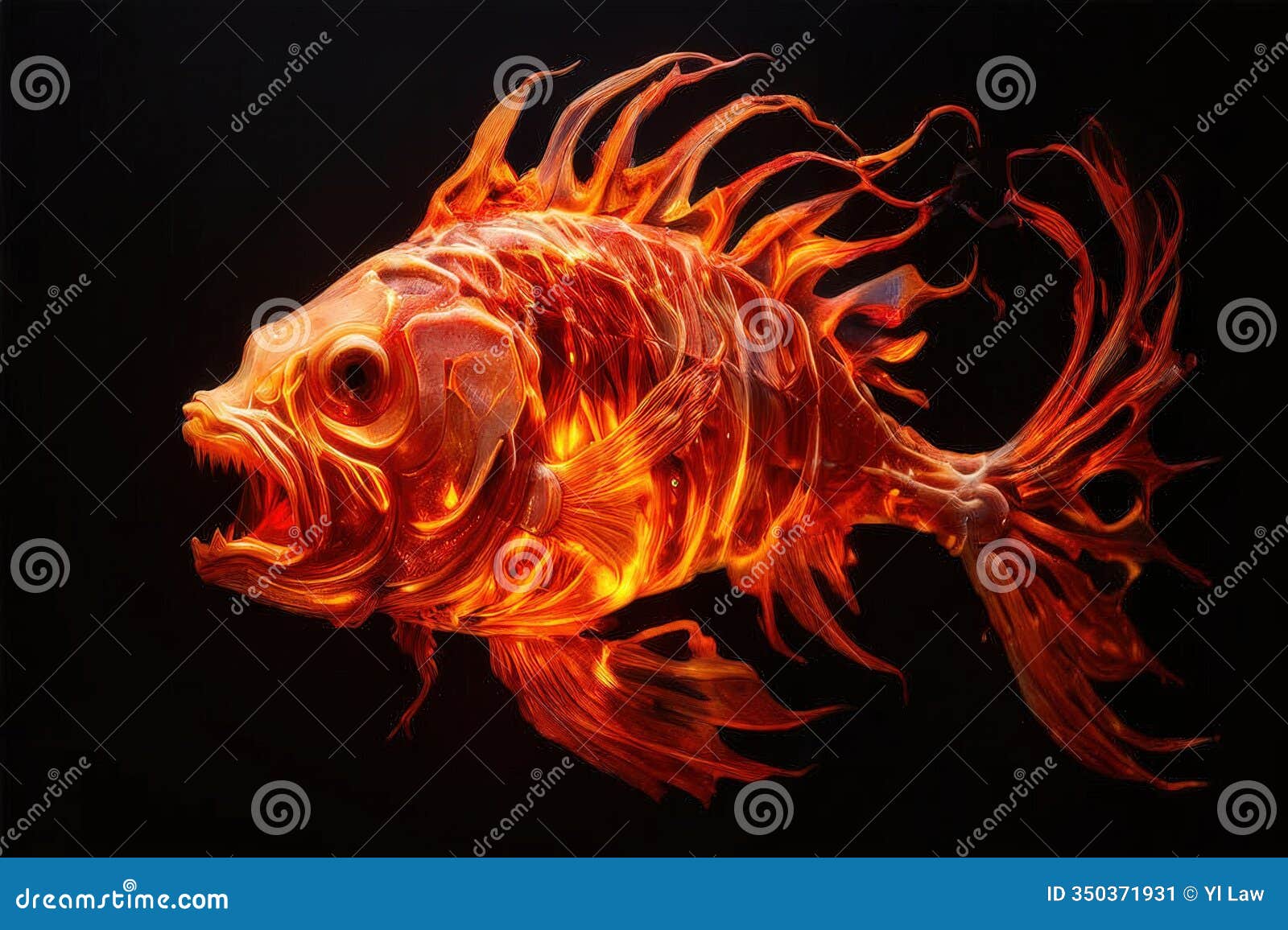 The AI Image Generator, Flame of Burning Fire Going through Stock ...