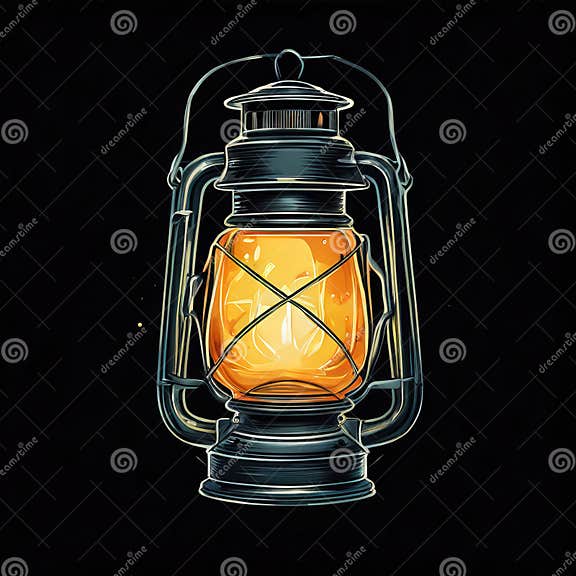 The AI Image Generator, Glow of a Lantern in a Dark Room Editorial Stock Photo - Image of ...