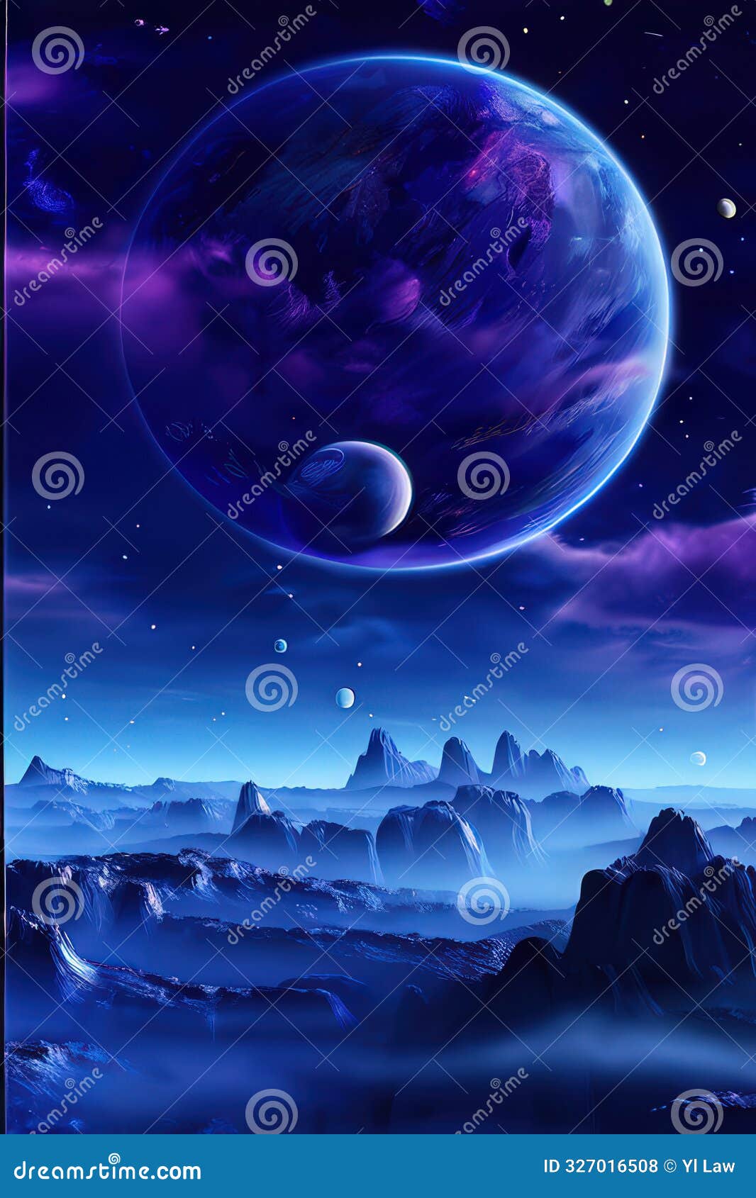The AI Image Generator, Night Sky and Moon Editorial Stock Photo ...