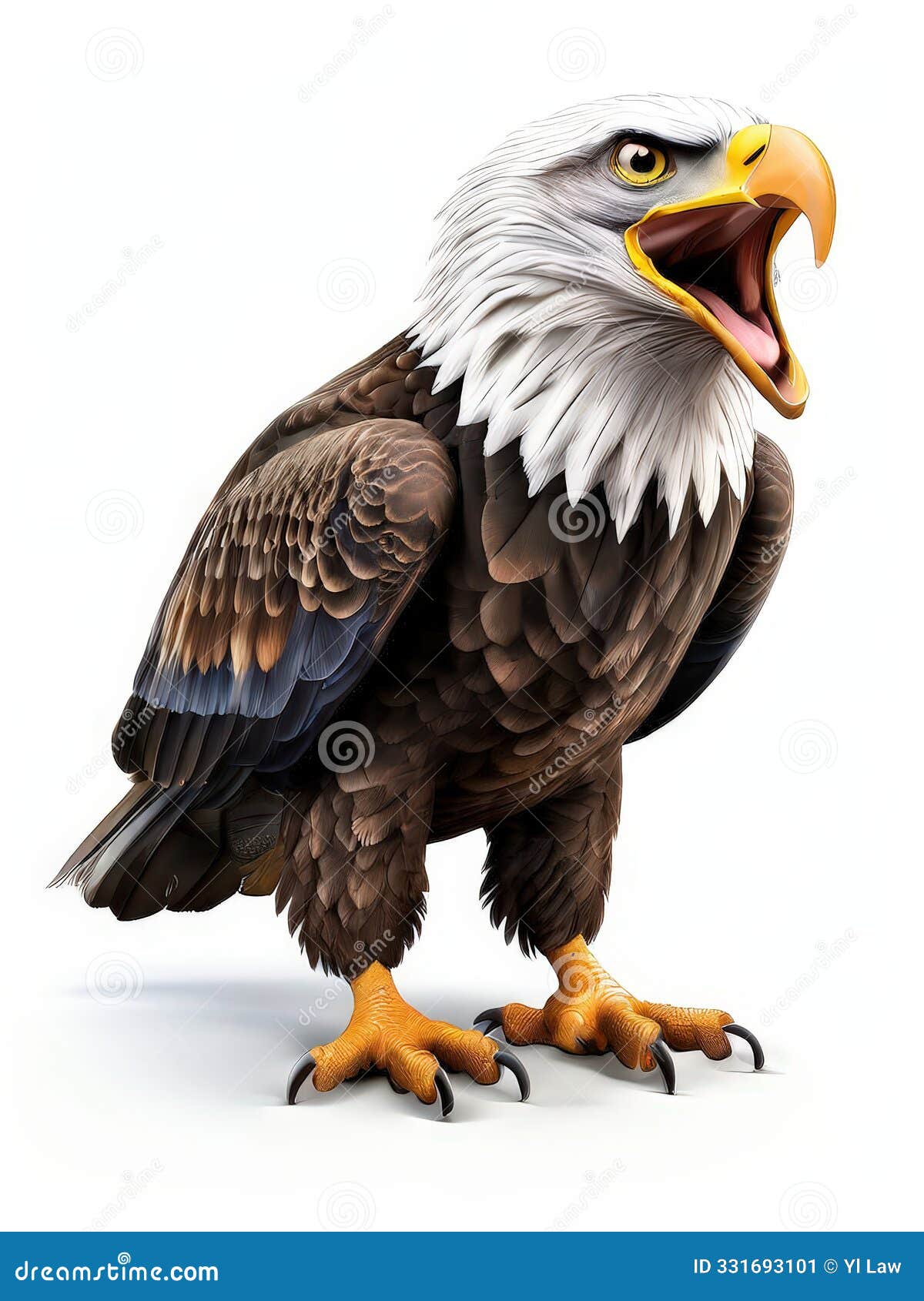 The AI Image Generator, Portrait of a Bald Eagle Editorial Photo ...