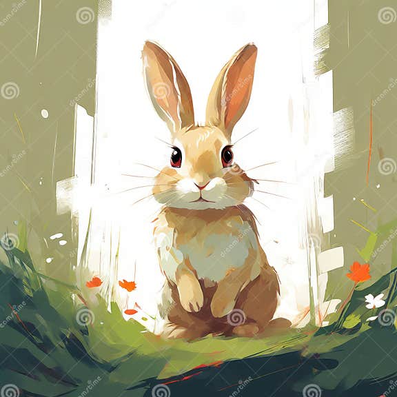 The AI Image Generator, Rabbit in Green Foliage Editorial Photo - Image ...