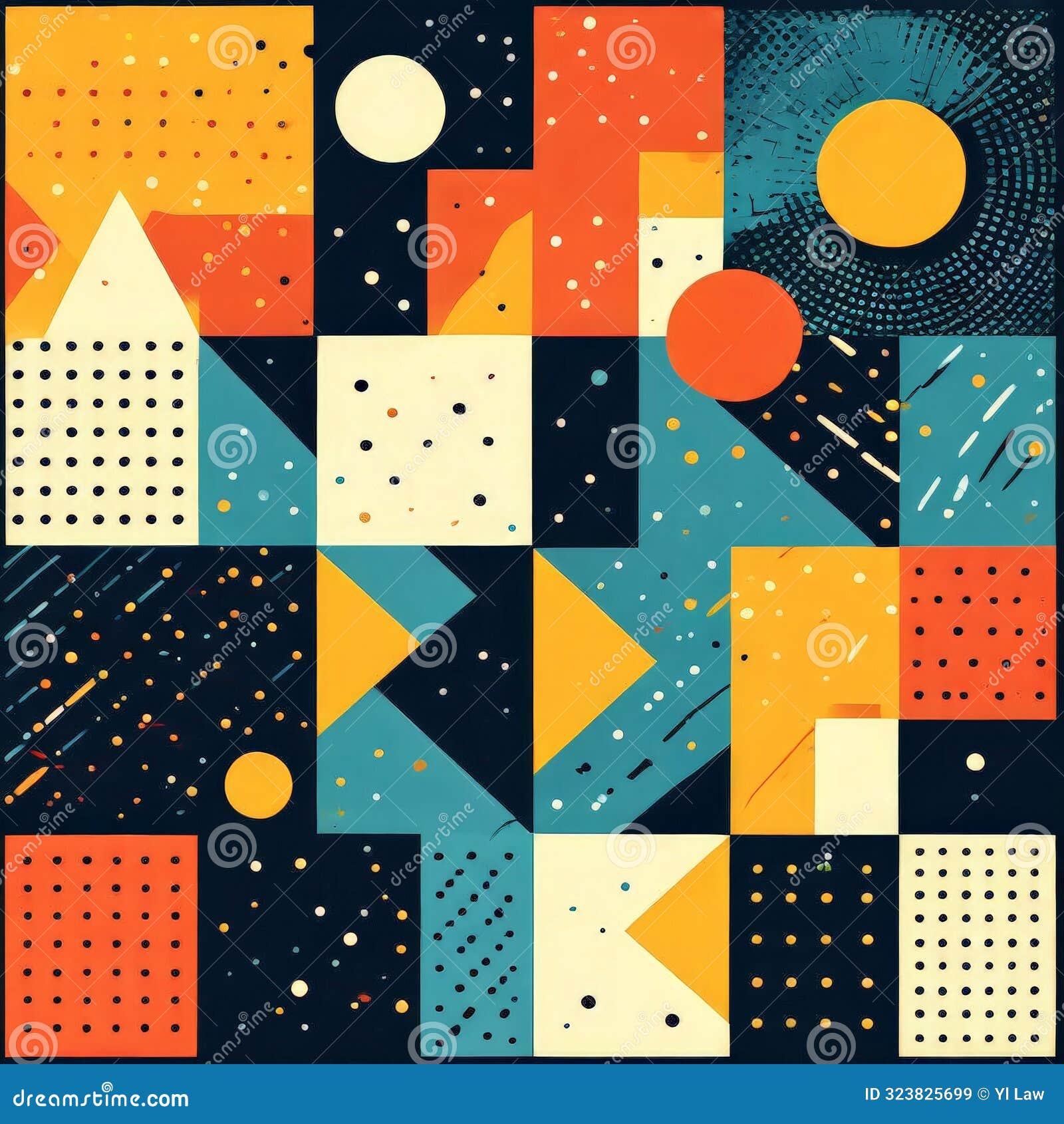 AI Image Generator, Random Geometric Shapes Wireframe Background and ...