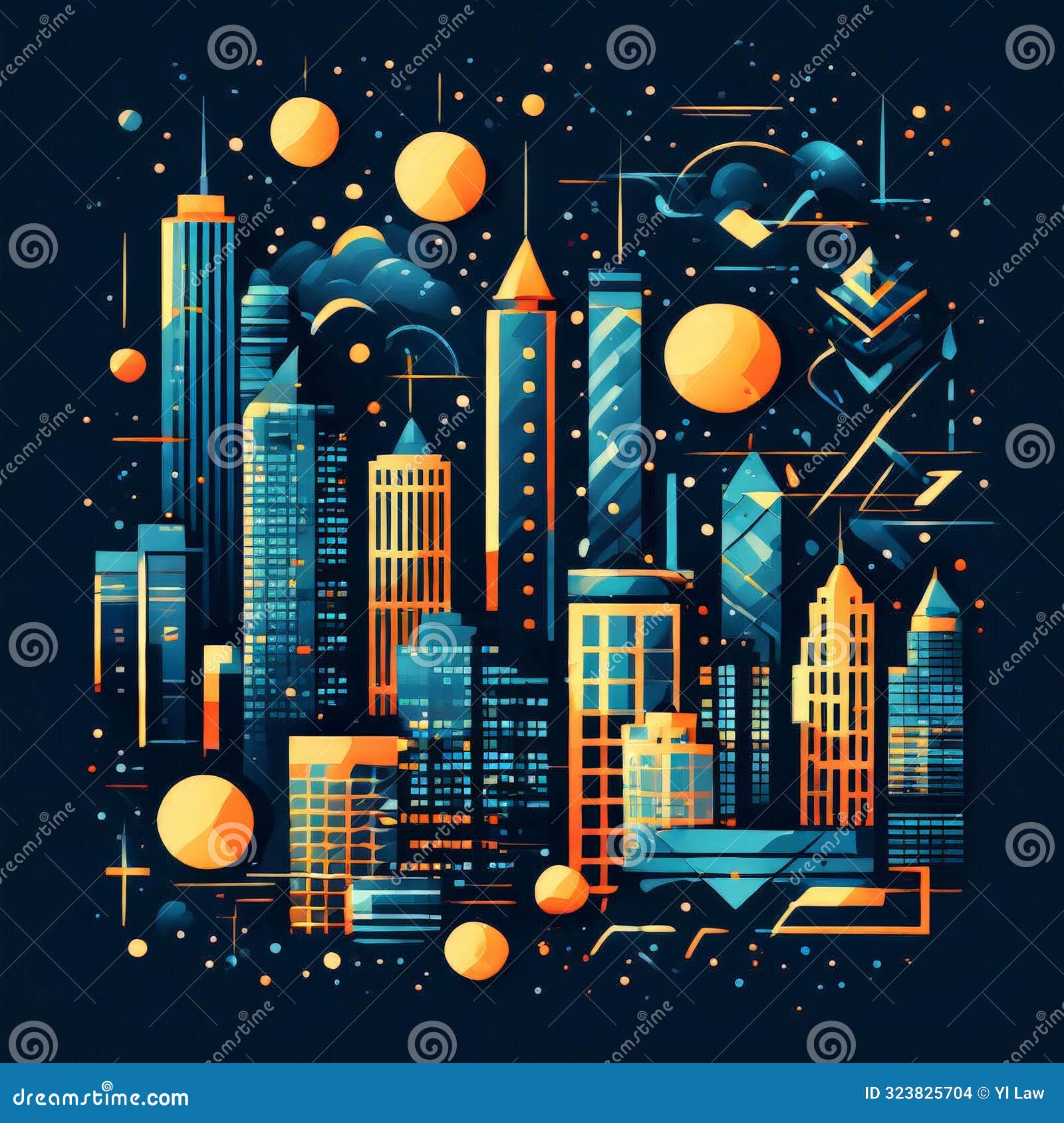 ?AI Image Generator, Random Geometric Shapes Wireframe Background and ...