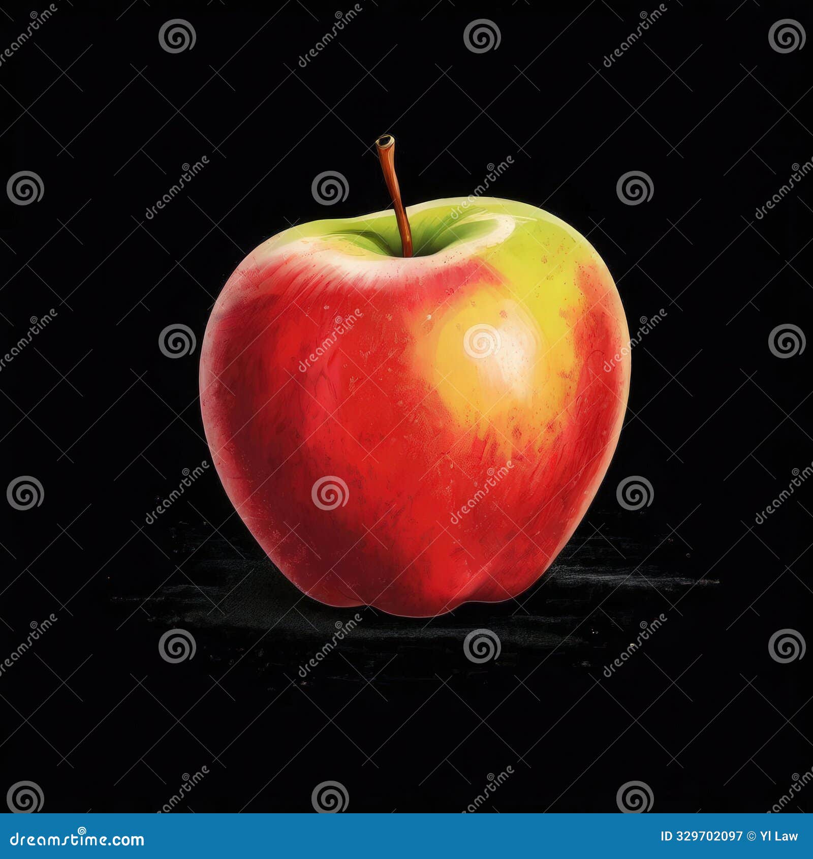 The AI Image Generator, Red Apple Isolated Editorial Photography ...