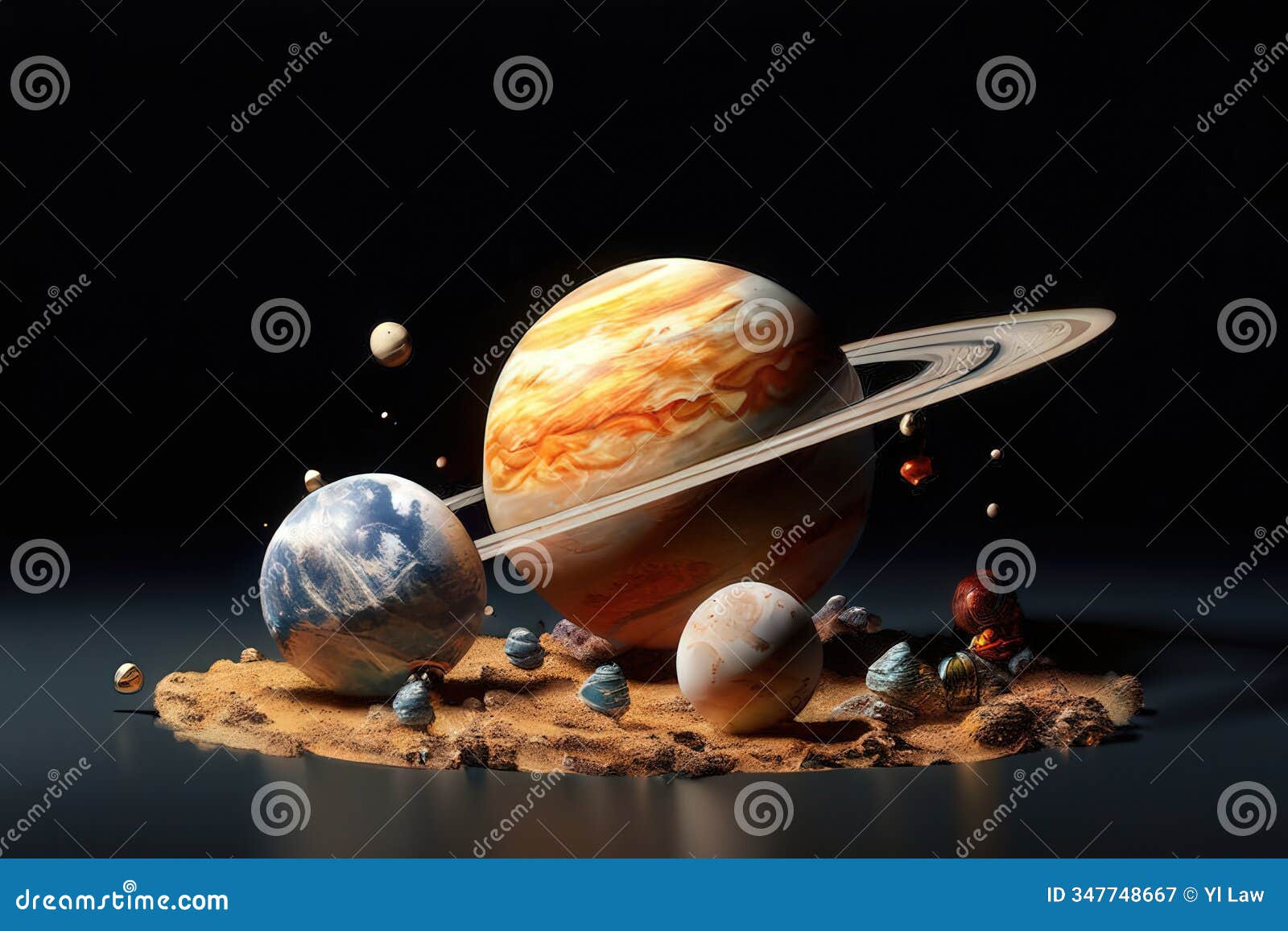 The AI Image Generator, the Solar System with Human Missions To Other ...