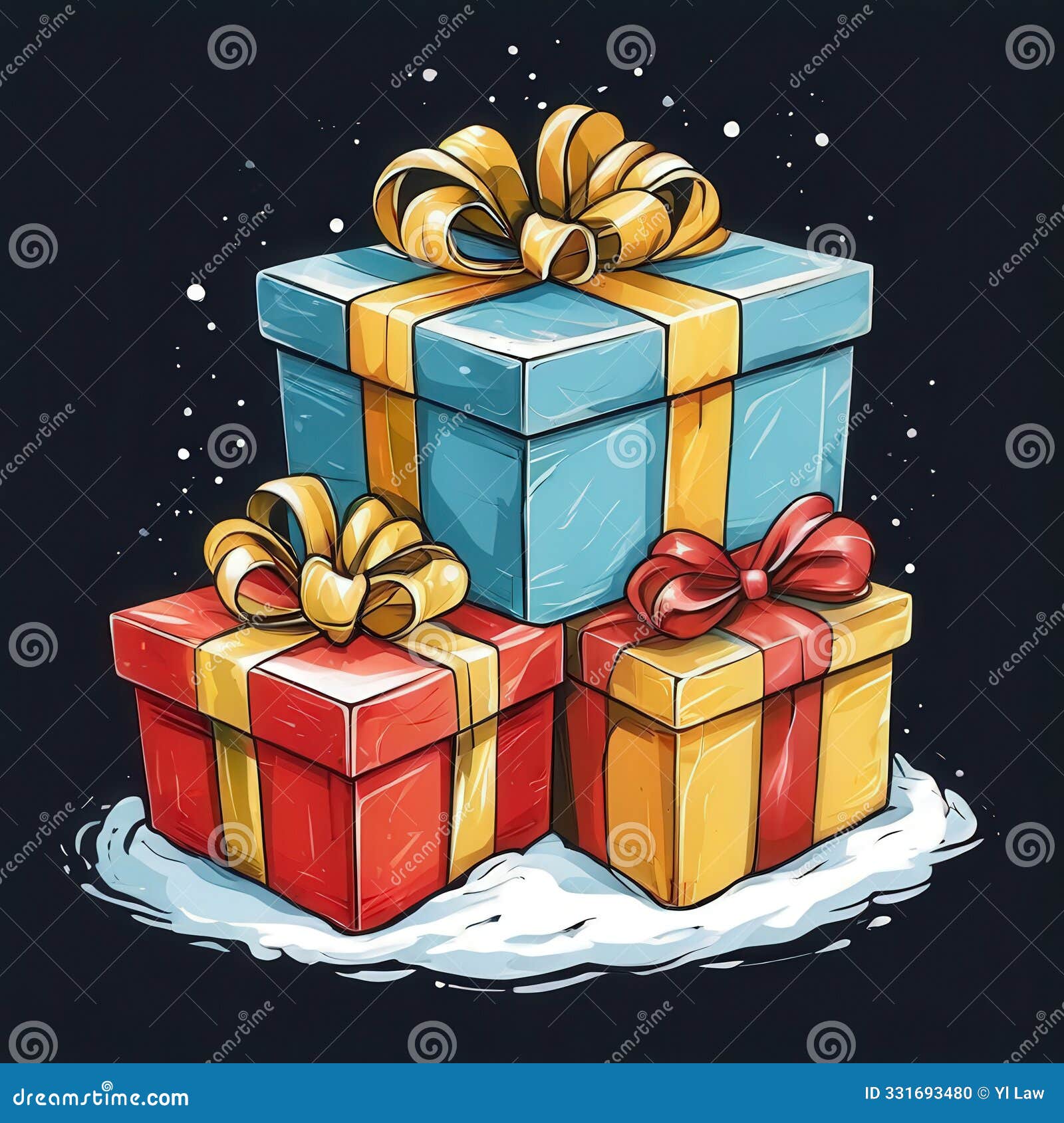 The AI Image Generator, Stack of Gift Boxes Editorial Image - Image of ...