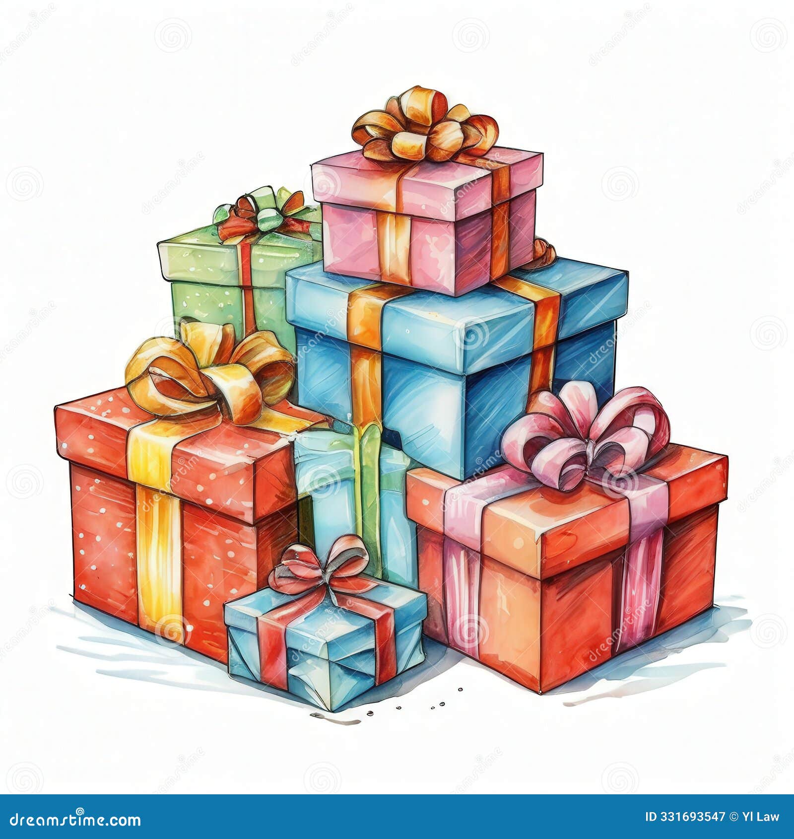 The AI Image Generator, Stack of Gift Boxes Editorial Photography ...