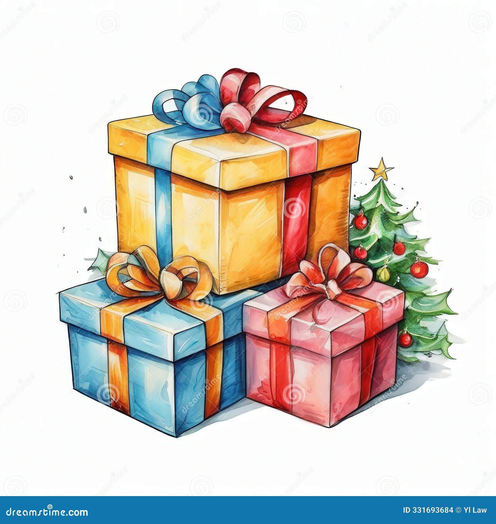The AI Image Generator, Stack of Gift Boxes Editorial Stock Image ...