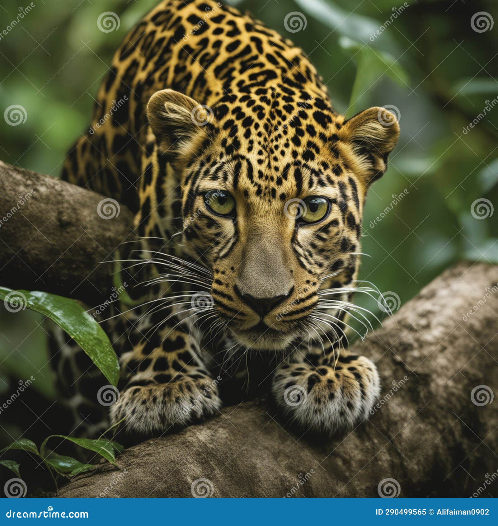 AI Images - Leopard in the Amazon Forest Stock Image - Image of black, wildlife: 290499565