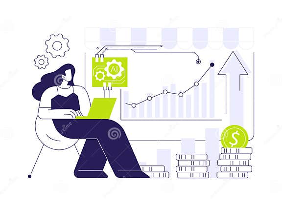 AI-Improved Sales Forecasting Abstract Concept Vector Illustration ... AI-Improved Sales Forecasting Abstract Concept Vector Illustration ...