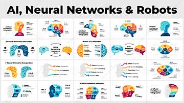 AI Infographic Template. Artificial Intelligence Illustration. Computer ...