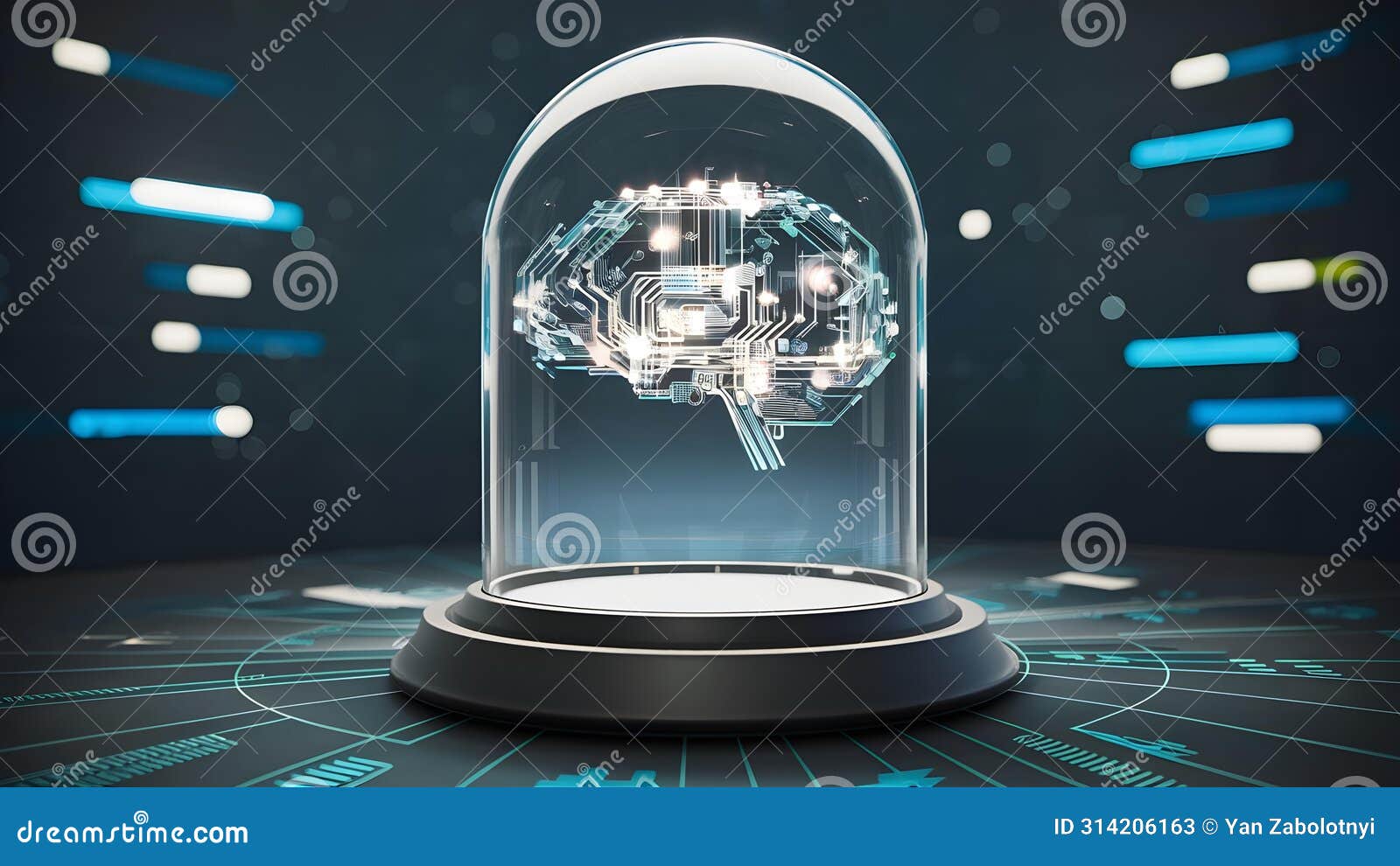 AI Intellect: the Dawn of Digital Consciousness. Concept Artificial ...