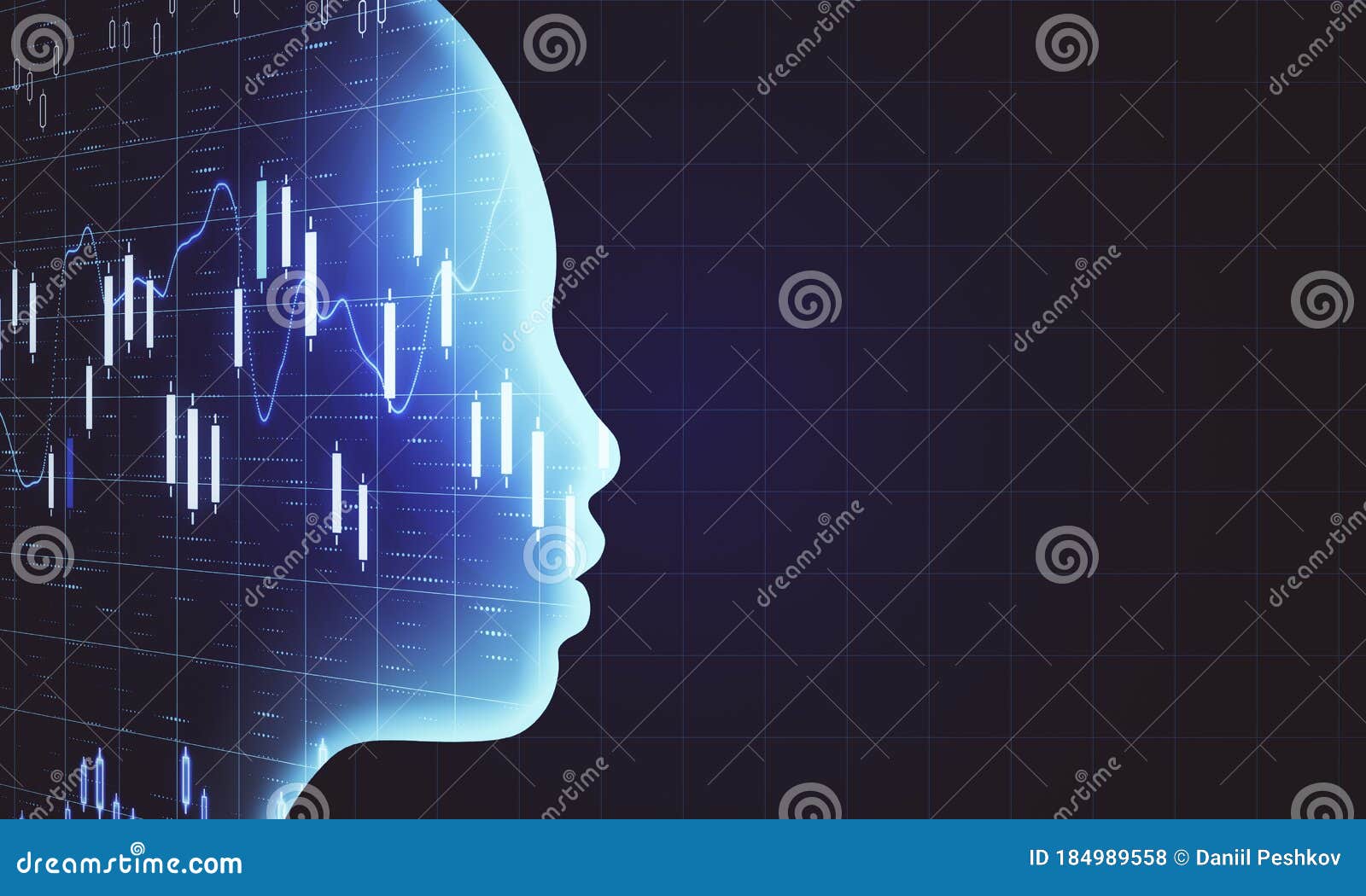 AI and invest concept stock illustration. Illustration of graph - 184989558