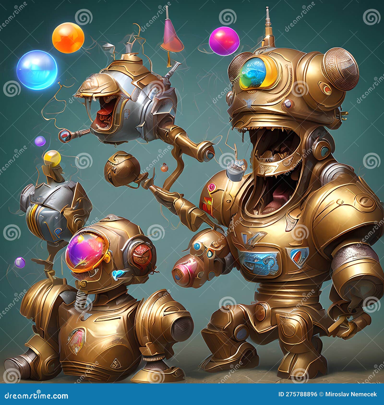 AI Joke - Funny Cheerful Robot, Generative AI Illustration Stock ...