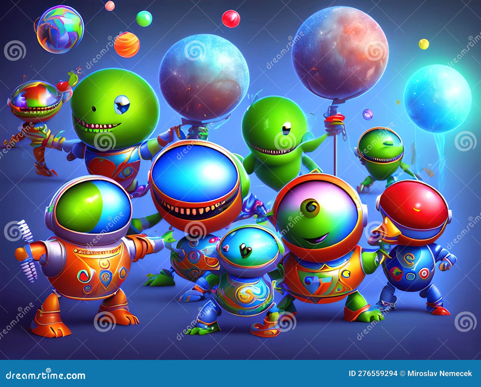 AI Joke - Funny Cheerful Robot, Generative AI Illustration Stock ...