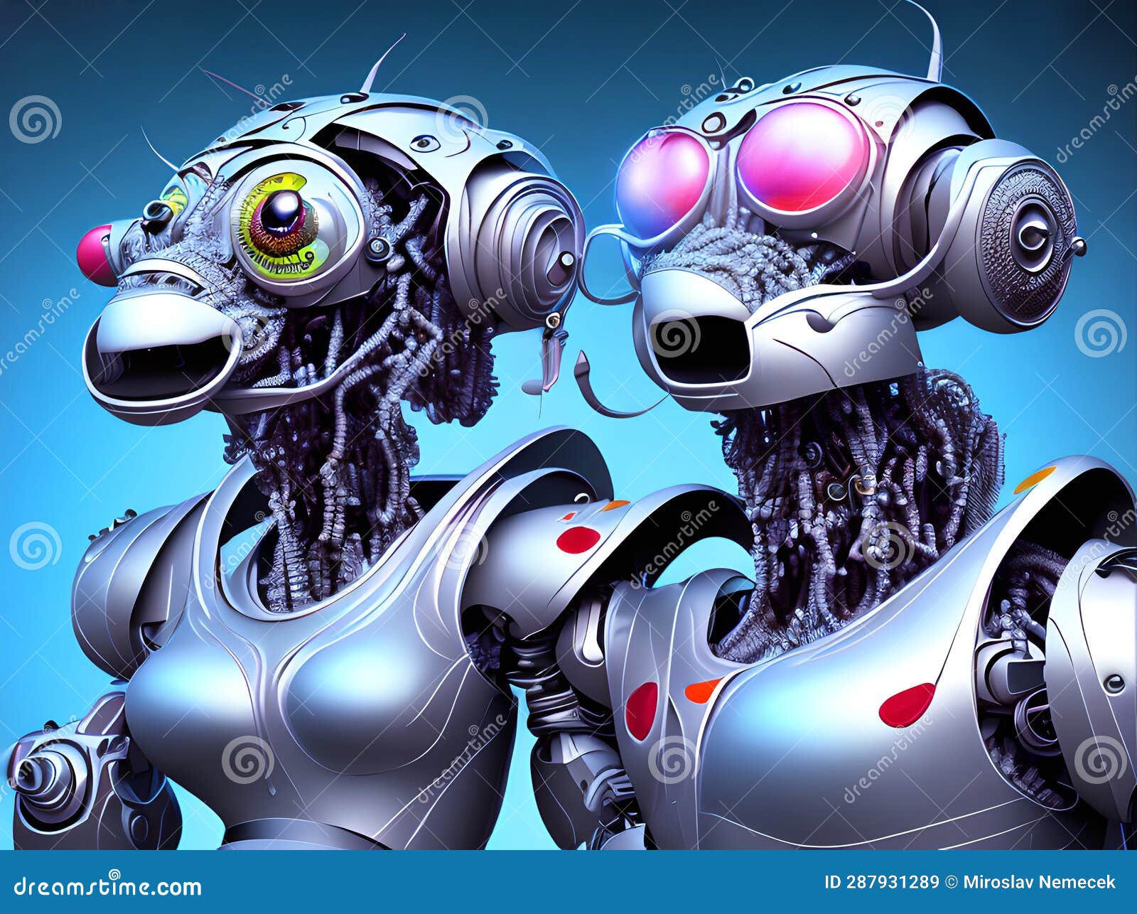 AI Joke - Funny Cheerful Robot, Generative AI Illustration Stock ...