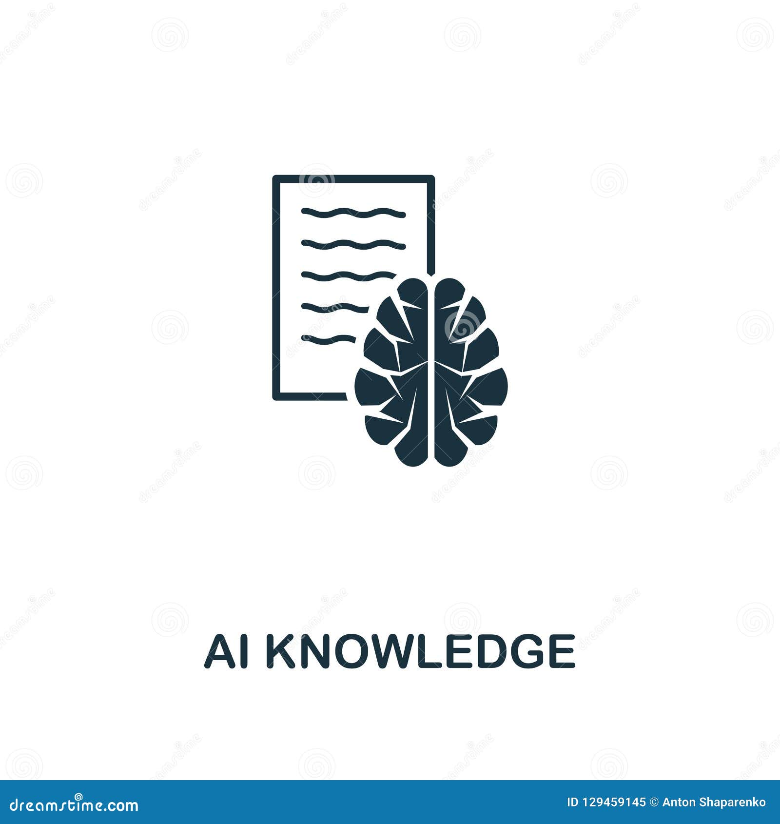 Ai Knowledge Icon. Premium Style Design From Artificial Intelligence ...