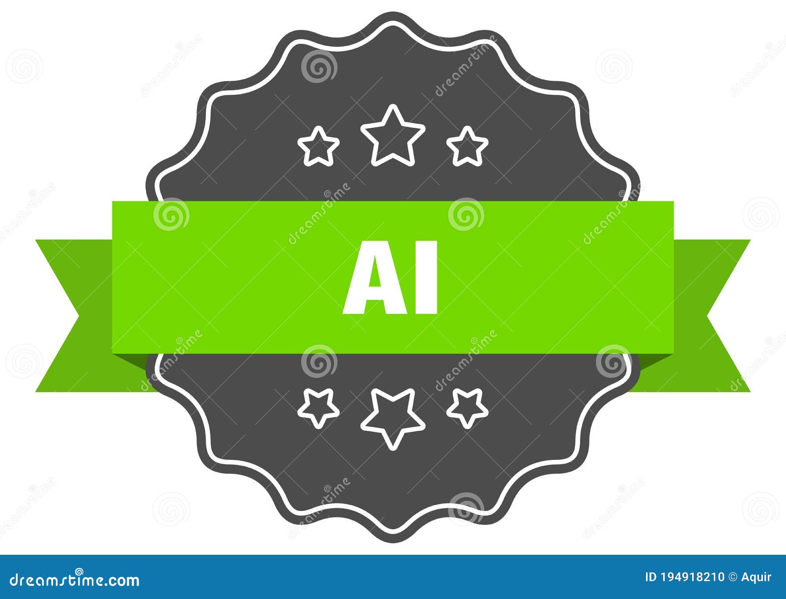 Ai Label. Ai Isolated Seal. Sticker. Sign Stock Vector - Illustration ...
